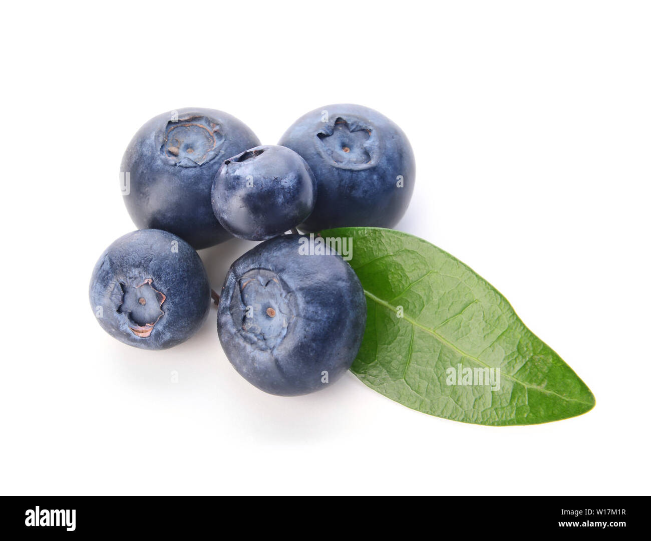 Fresh ripe blueberry on white background Stock Photo - Alamy