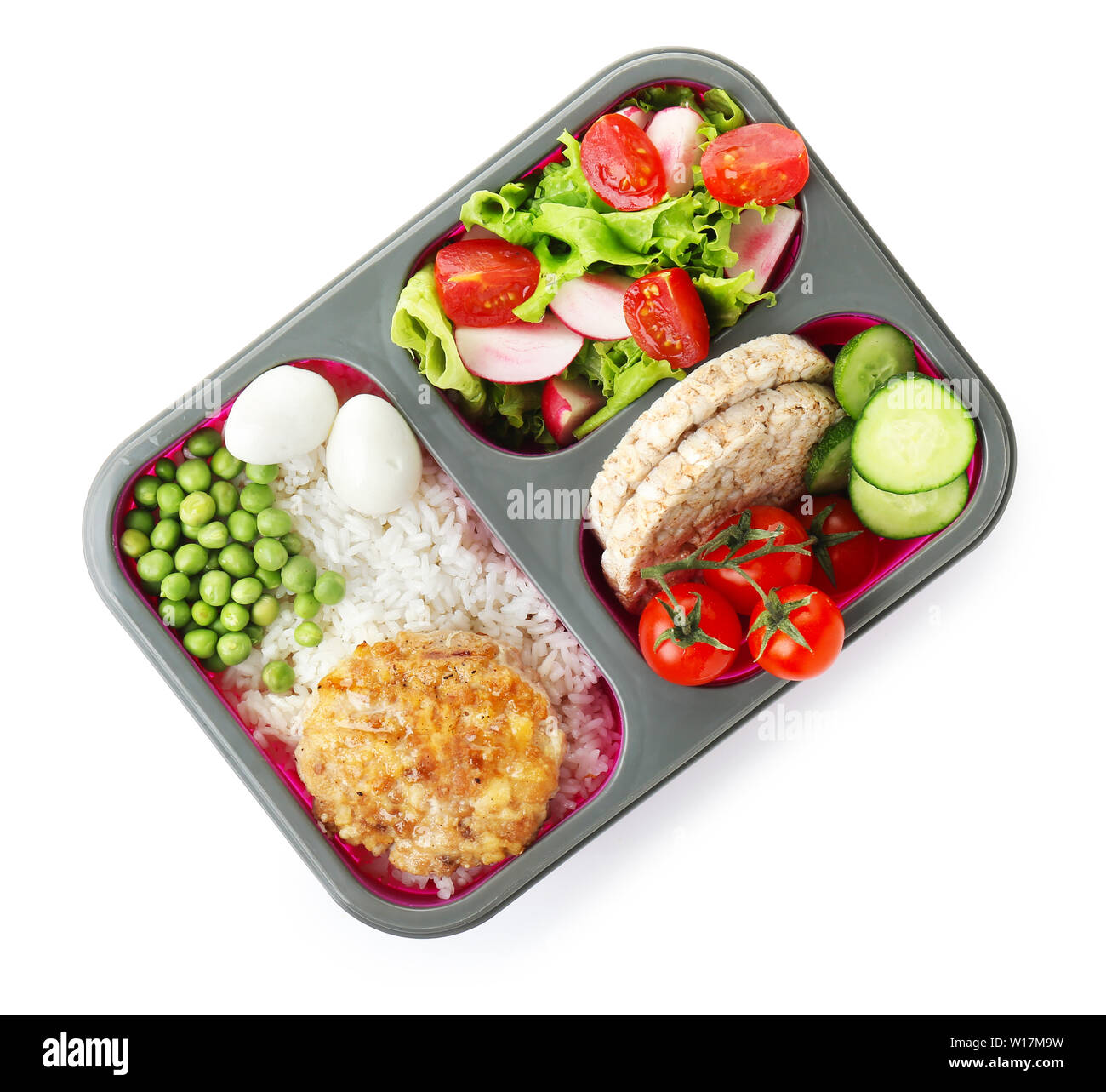 Lunch break salad box Cut Out Stock Images & Pictures - Alamy