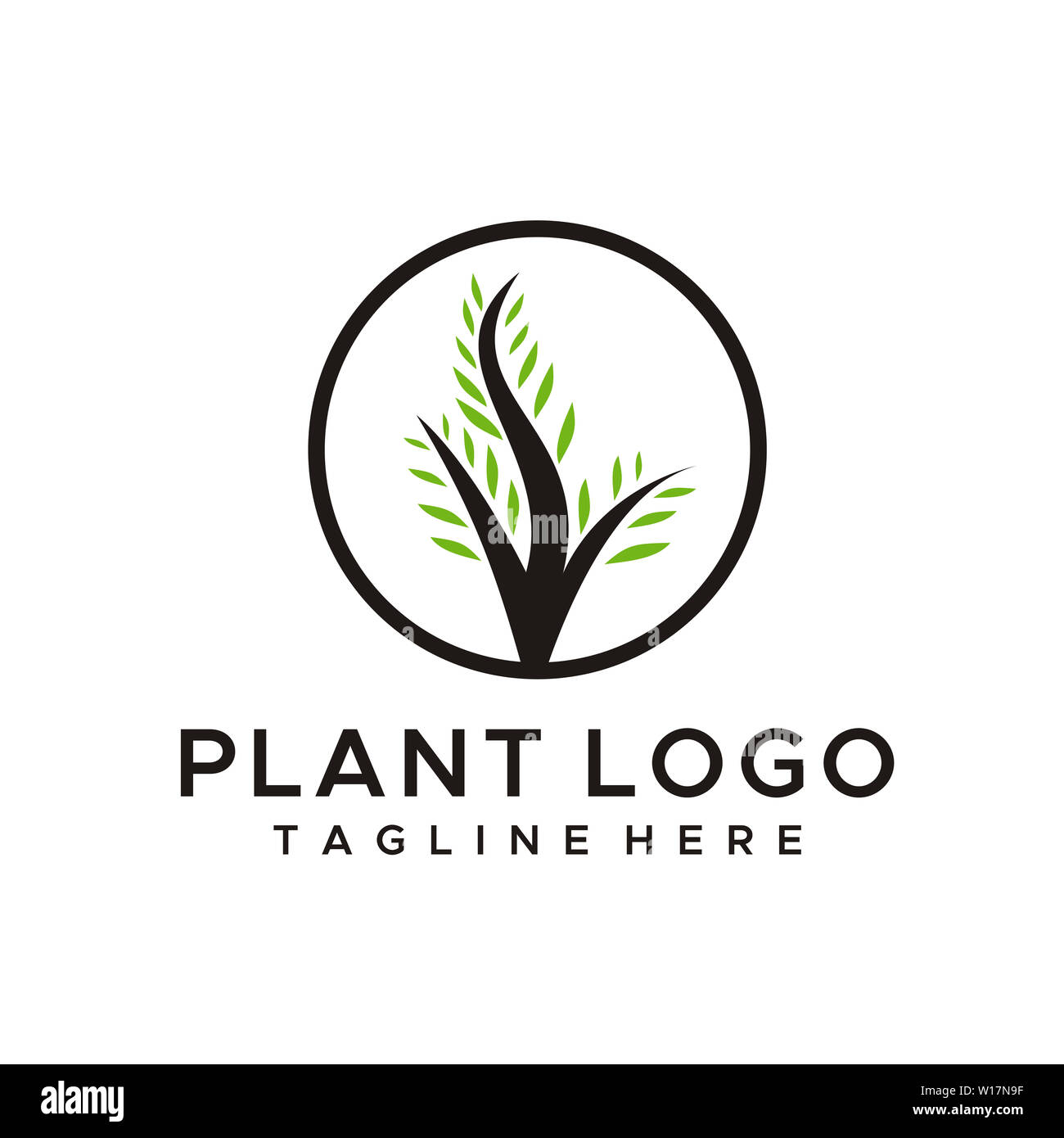 Nature or Tree, plant logo design simple and minimalist style Stock ...