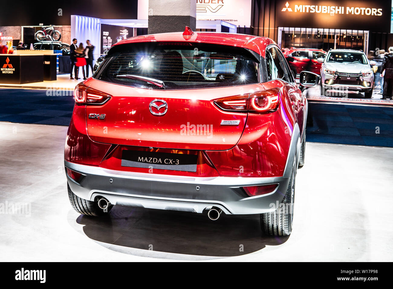 Brussels, Belgium, Jan 2019 Mazda CX-3 AWD Skyactiv Technology ...