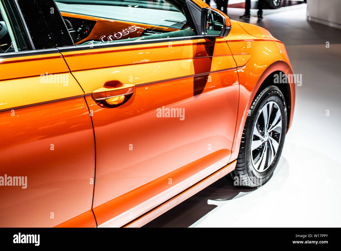 Brussels, Belgium, Jan 2019: Volkswagen VW Polo at Brussels Motor Show ...