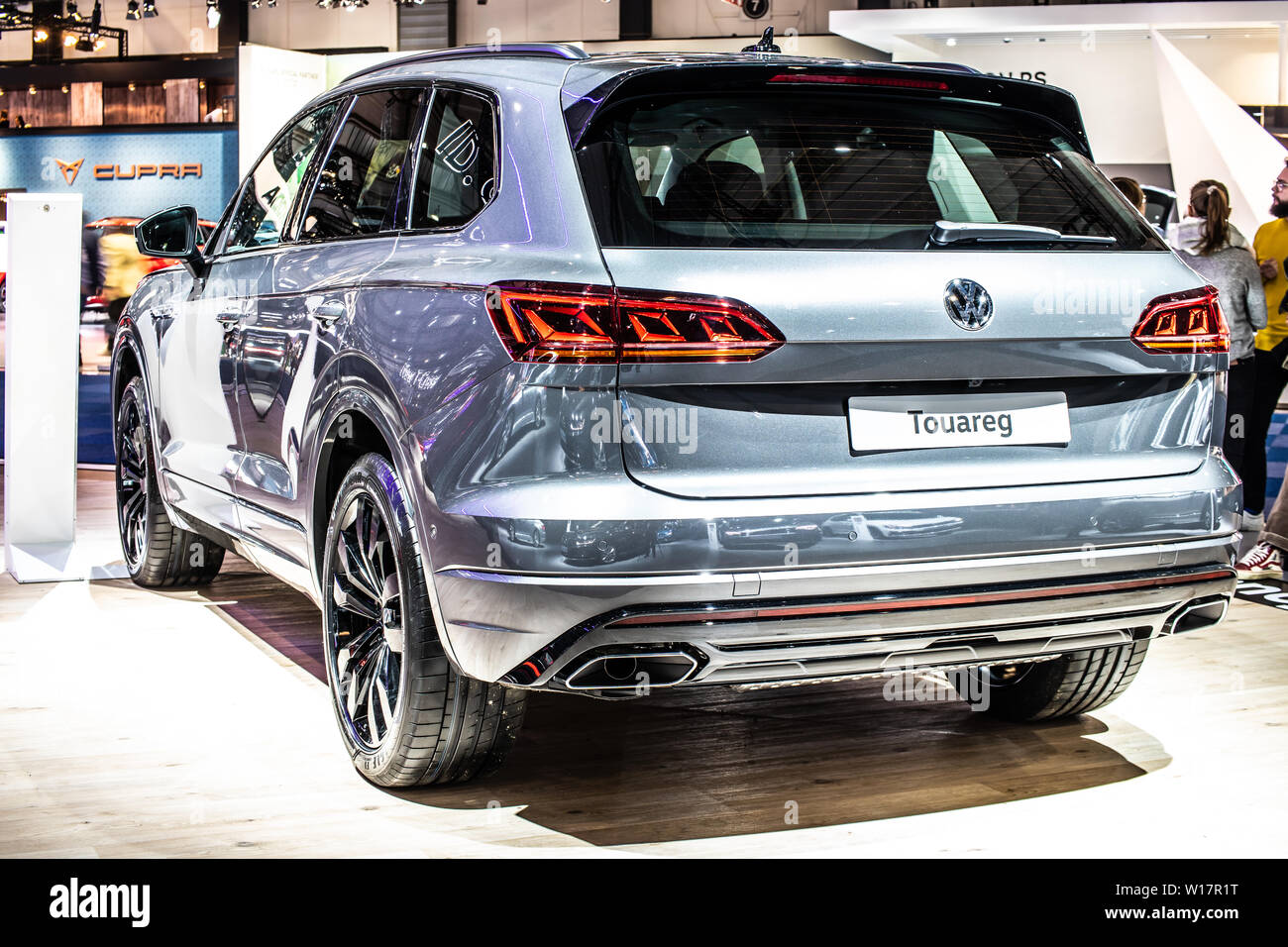 Brussels, Belgium, Jan 2019 all new Volkswagen VW Touareg, Brussels ...