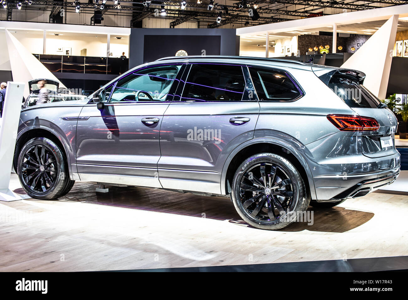 Brussels, Belgium, Jan 2019 all new Volkswagen VW Touareg, Brussels ...