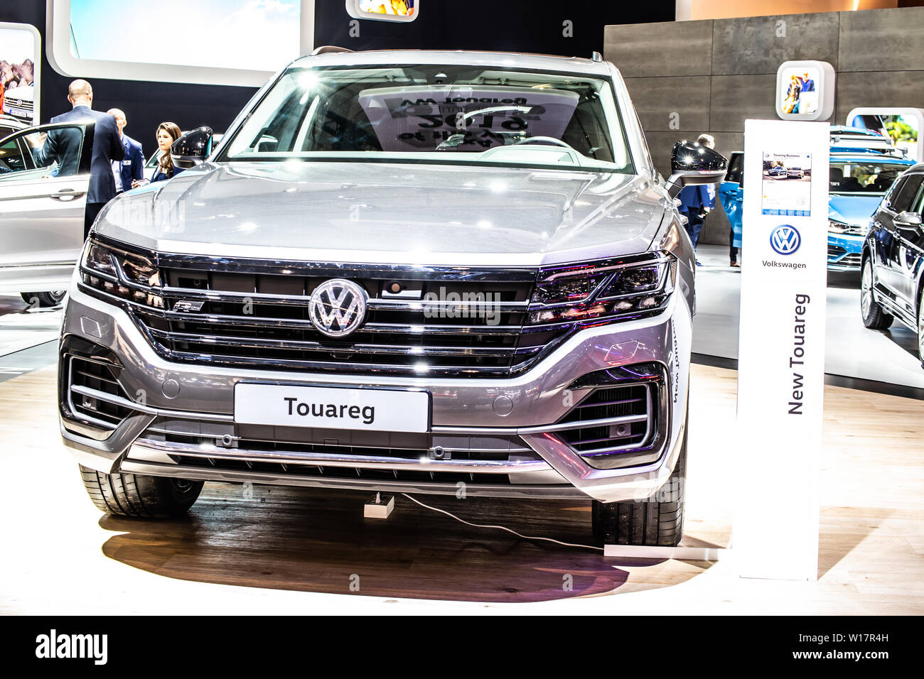Brussels, Belgium, Jan 2019 all new Volkswagen VW Touareg, Brussels ...