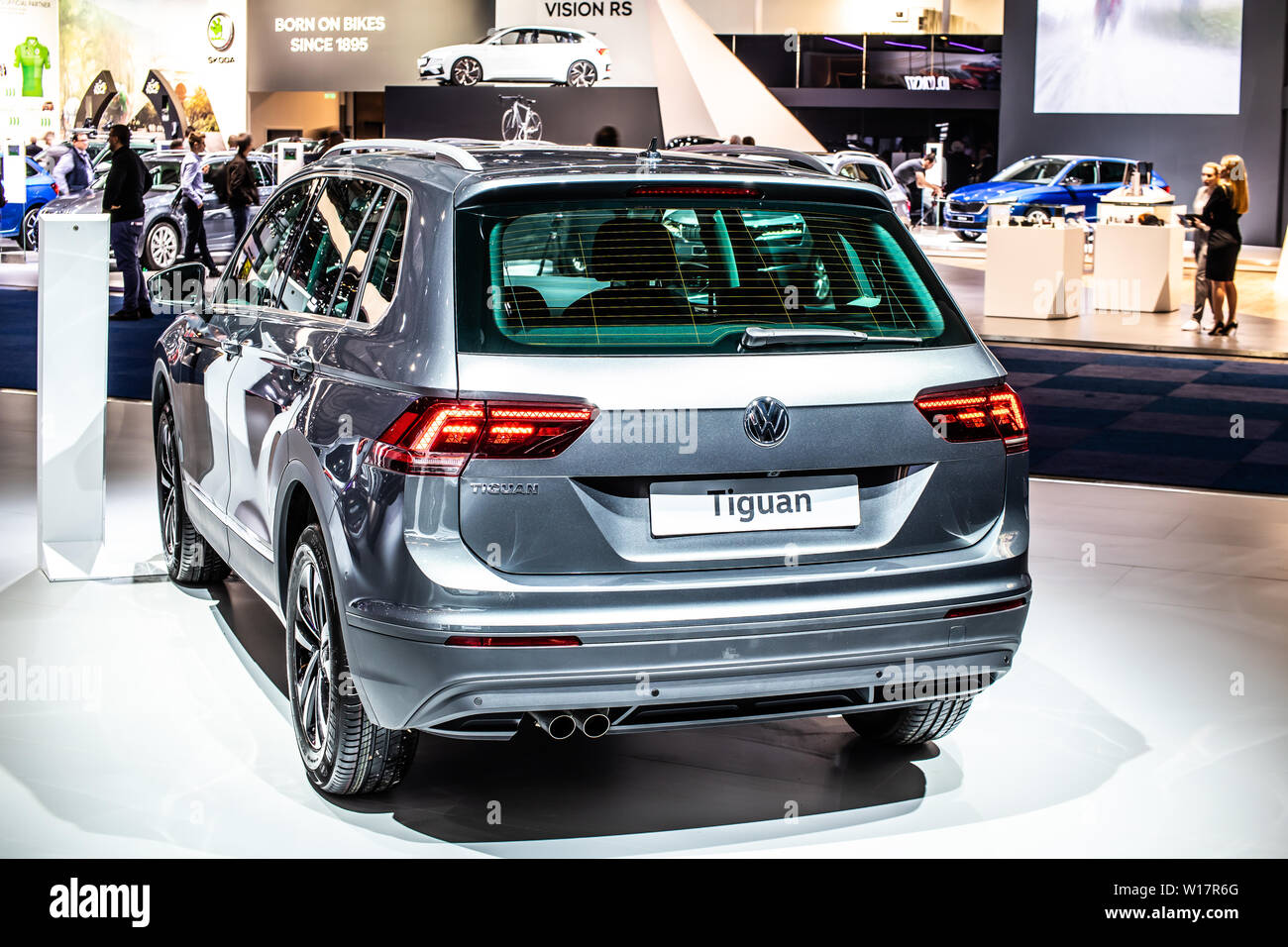 Brussels, Belgium, Jan 2019 Volkswagen VW Tiguan, Brussels Motor Show ...