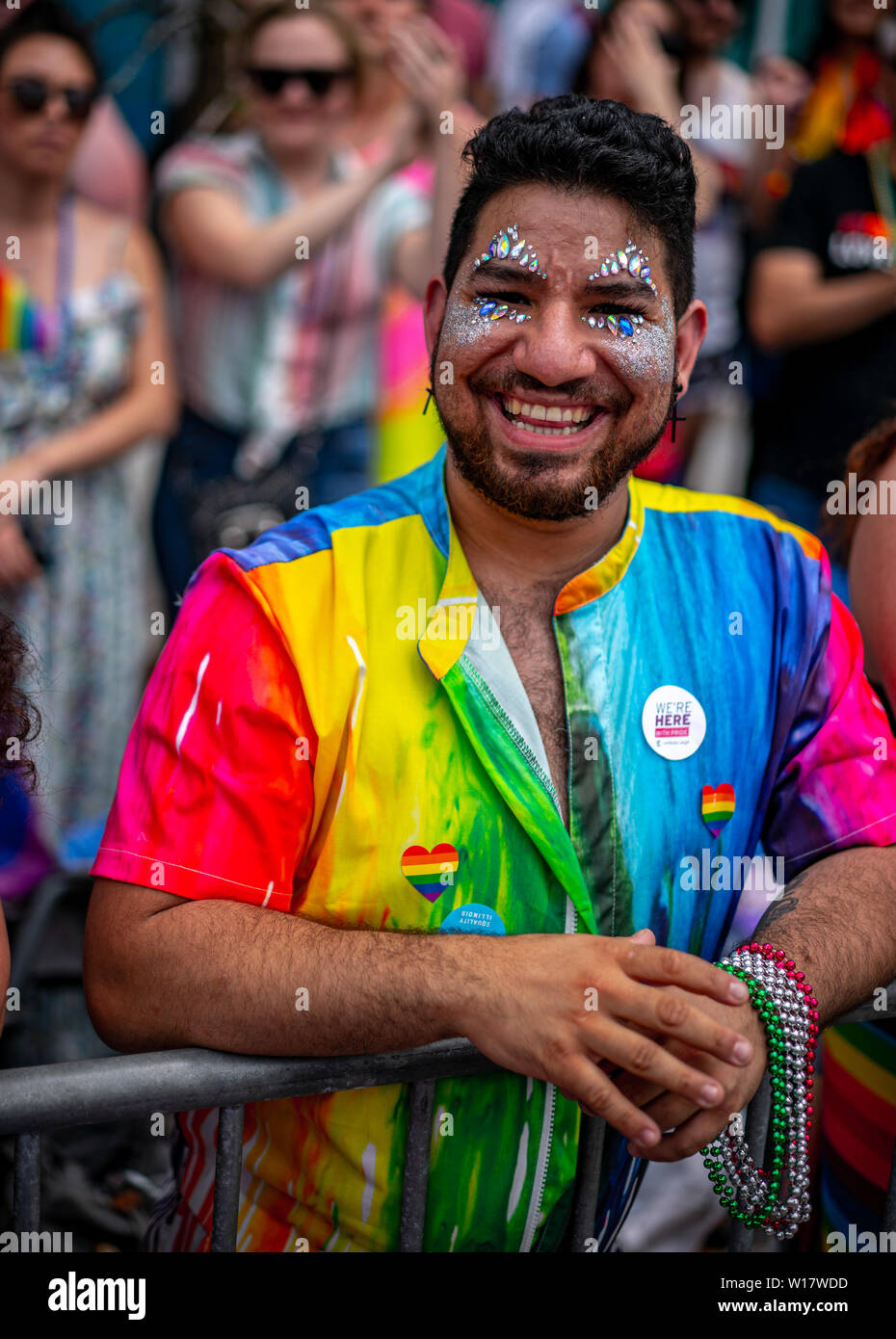 Chicago, Illinois, USA. 30th June, 2019. Chicago Pride Parade Goers ...