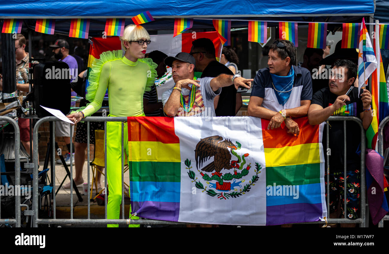 Chicago, Illinois, USA. 30th June, 2019. Chicago Pride Parade Goers ...
