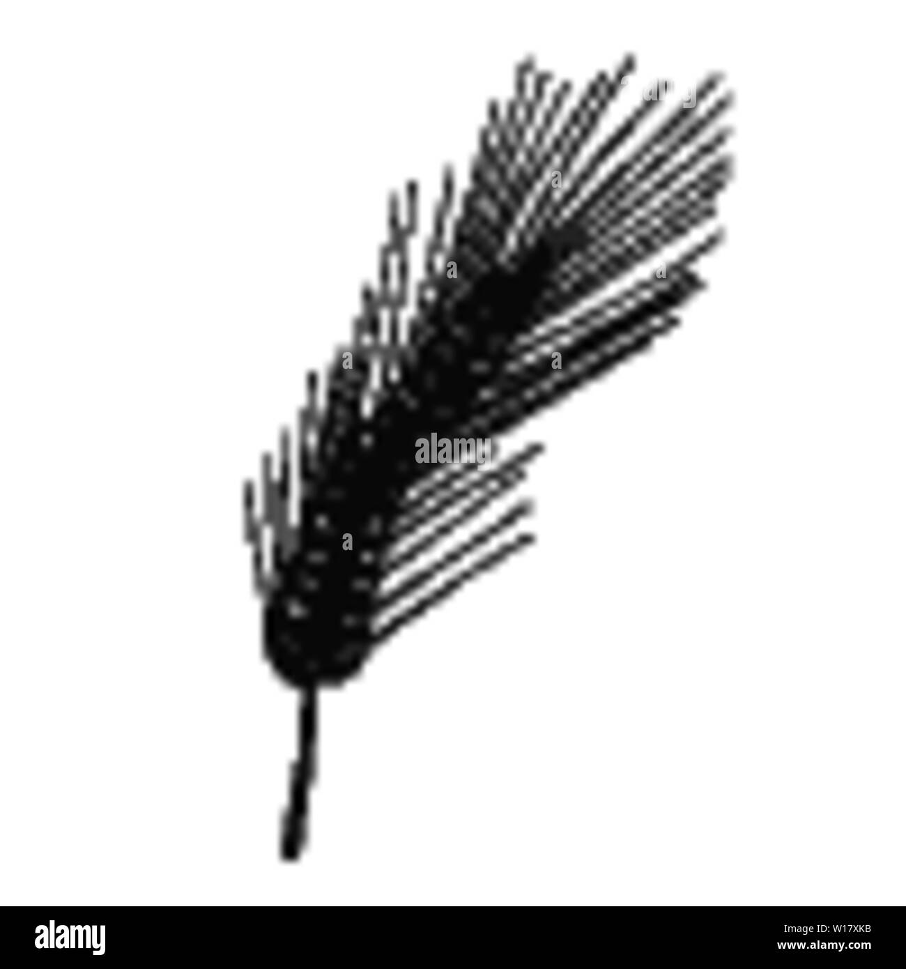 Designed Agriculture Grain Rye Ear Spike Vector Stock Vector Image ...