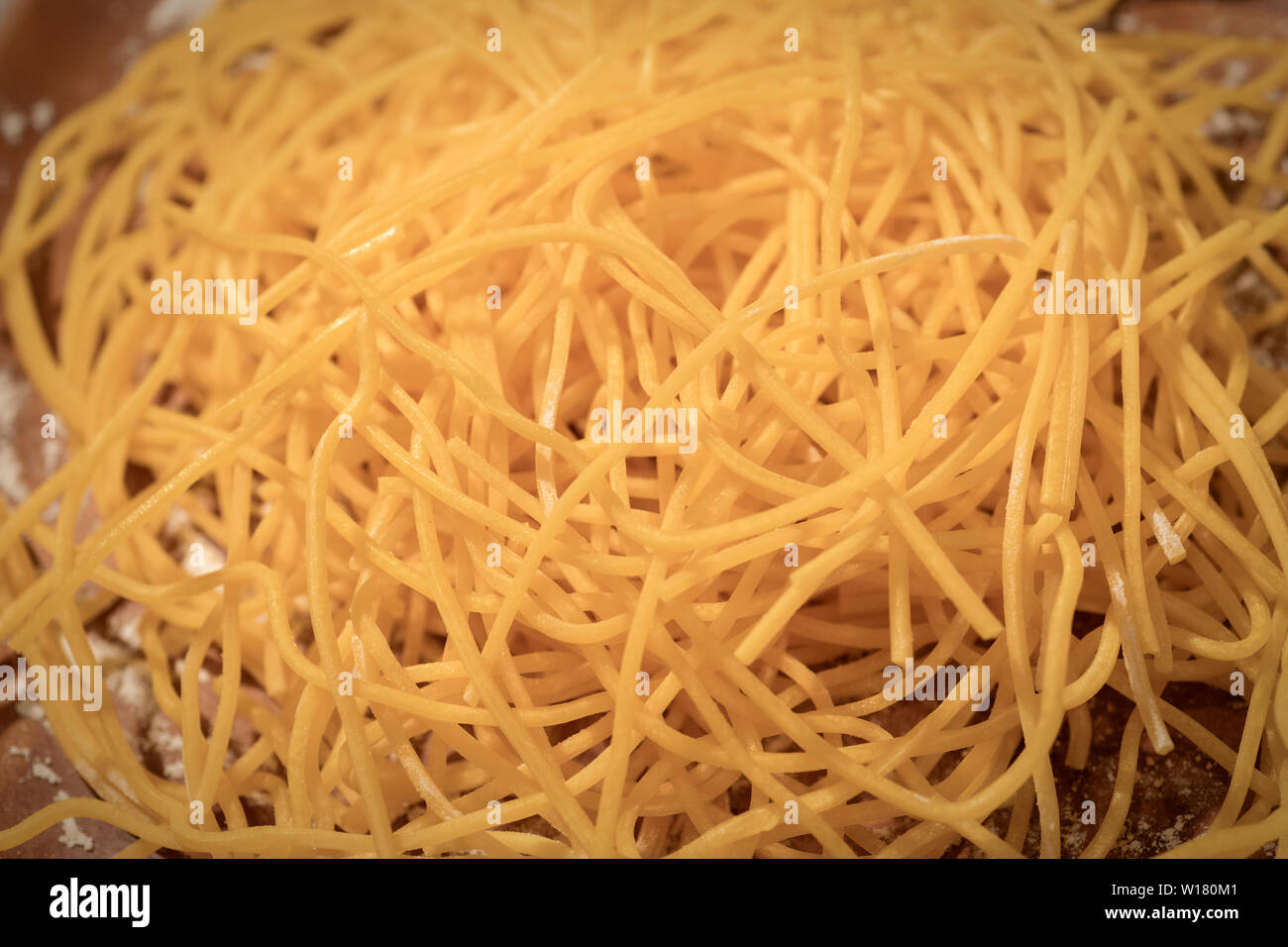 Italy Abruzzo Spaghetti alla chitarra pasta Stock Photo - Alamy