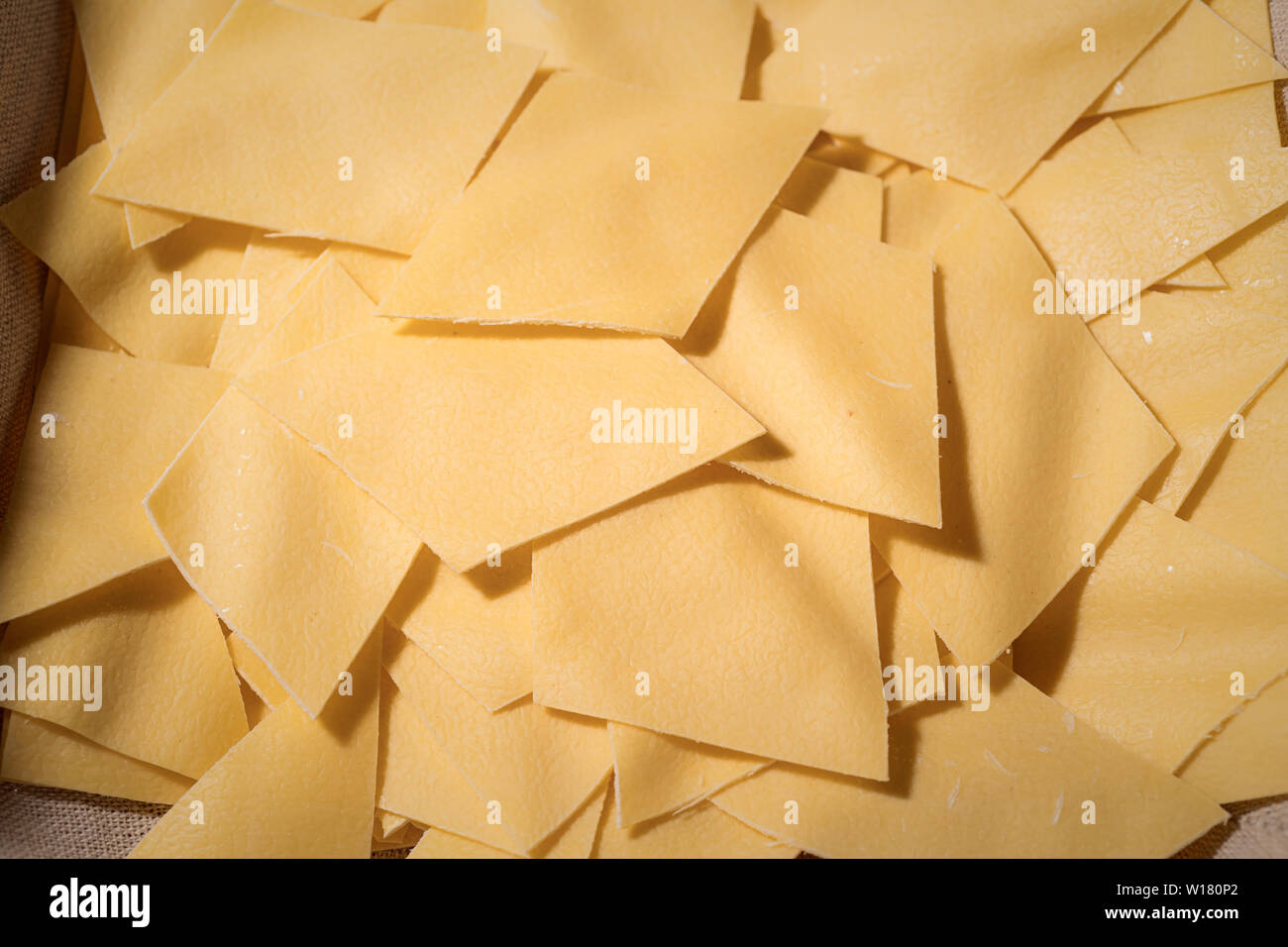 Italy Marche Tacconi pasta Stock Photo - Alamy