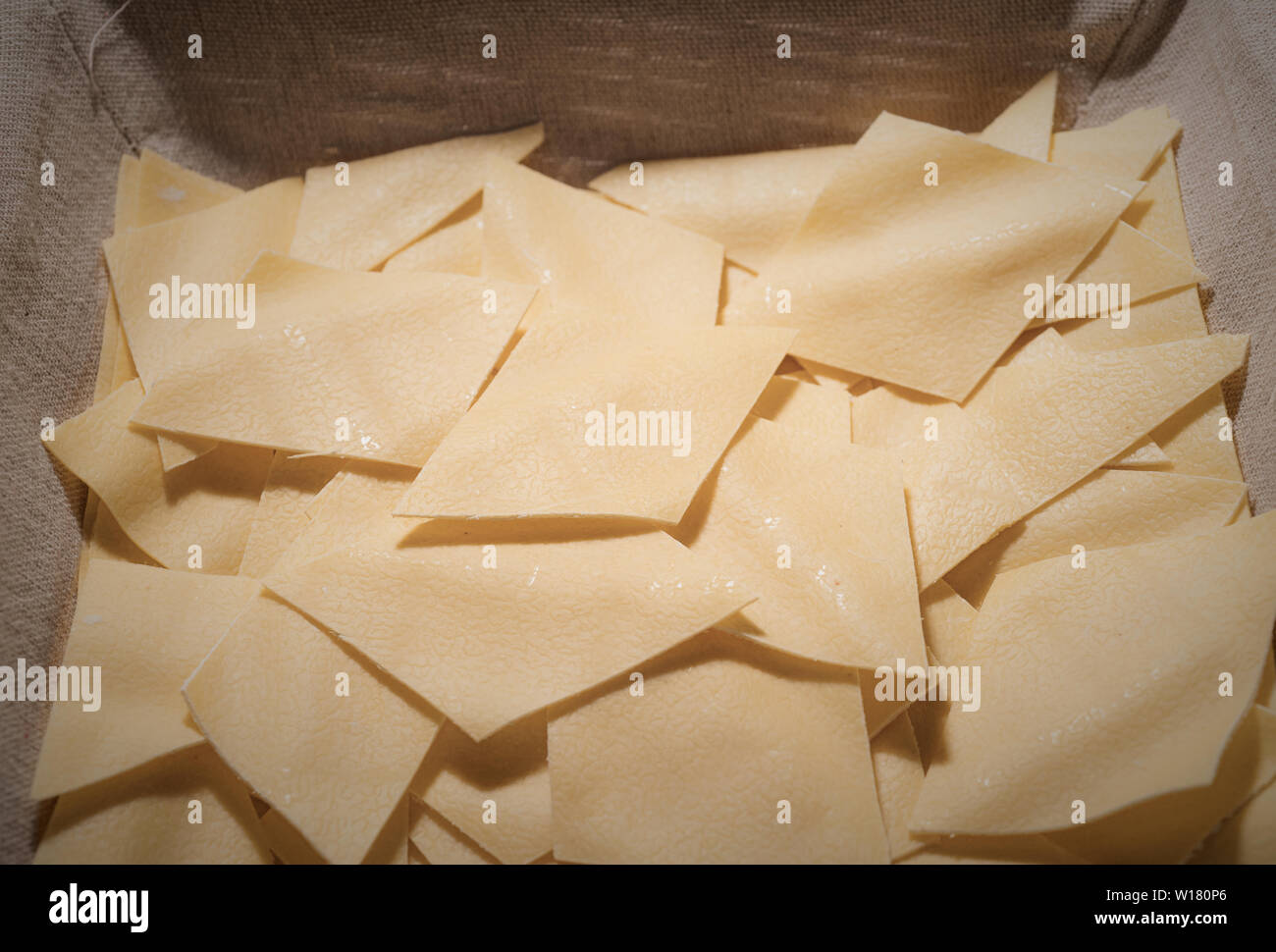 Italy Marche Tacconi pasta Stock Photo - Alamy