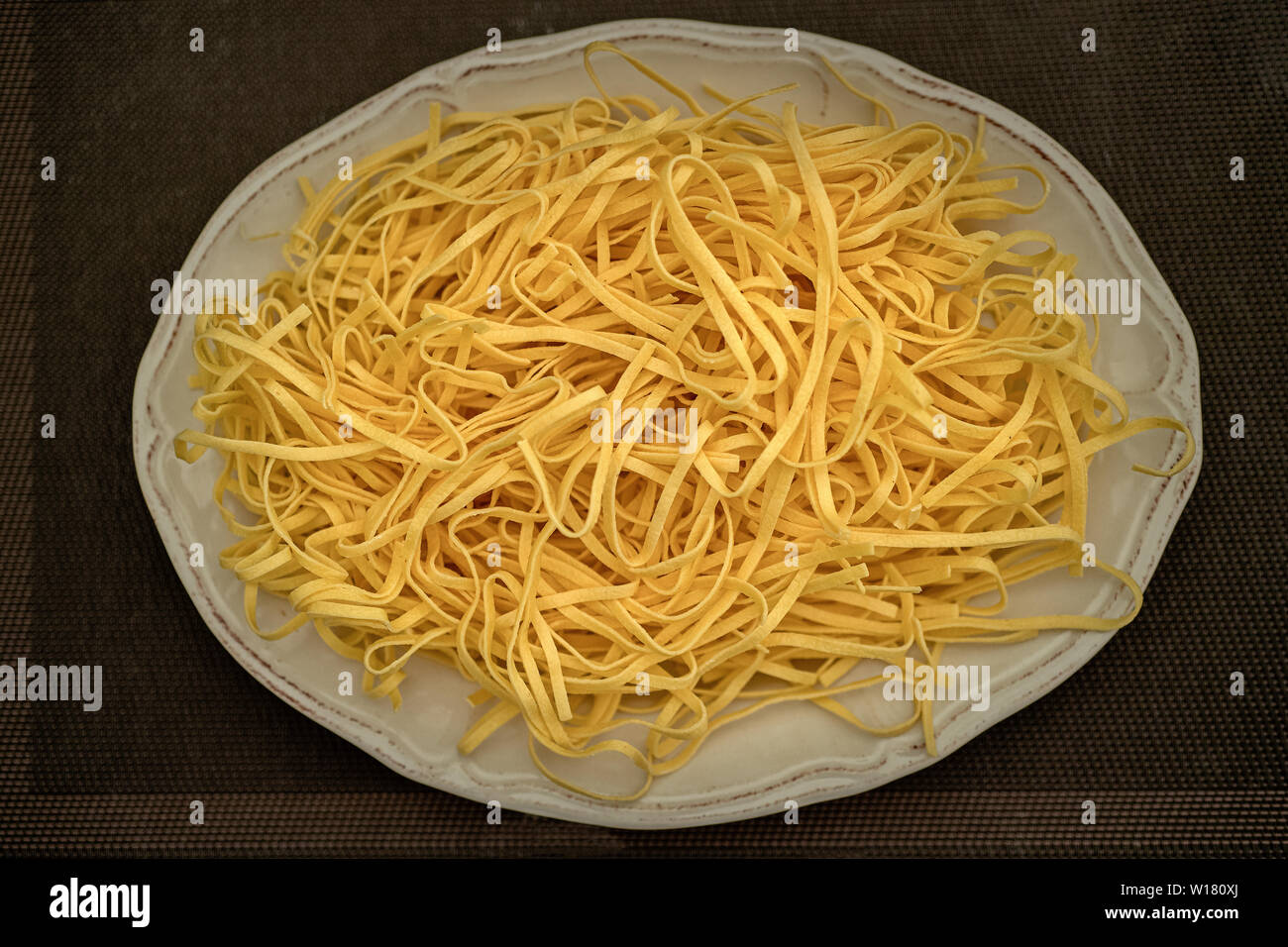 Italy Lazio Tonnarelli Pasta Stock Photo - Alamy