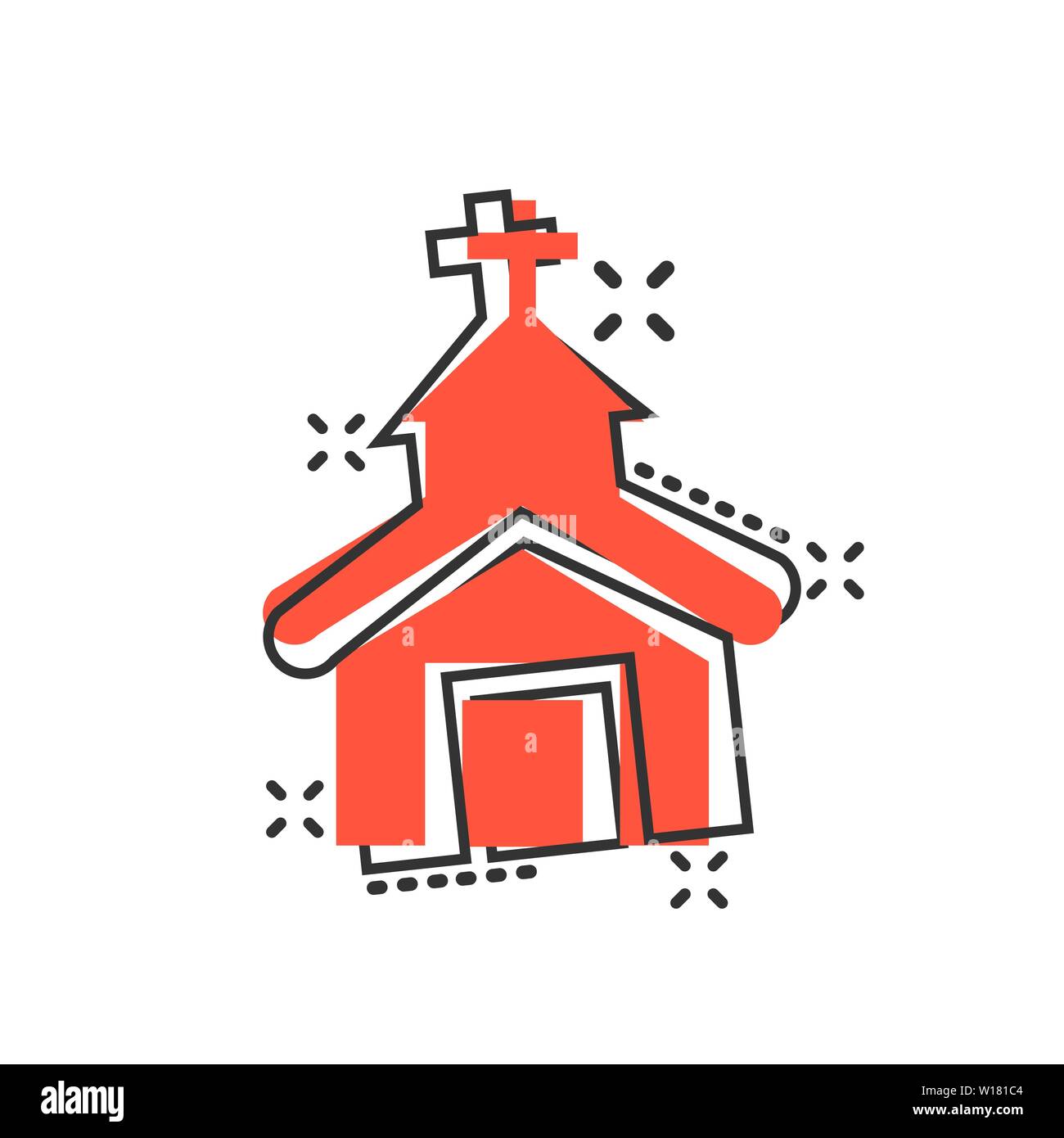 Cartoon wedding chapel Stock Vector Images - Alamy