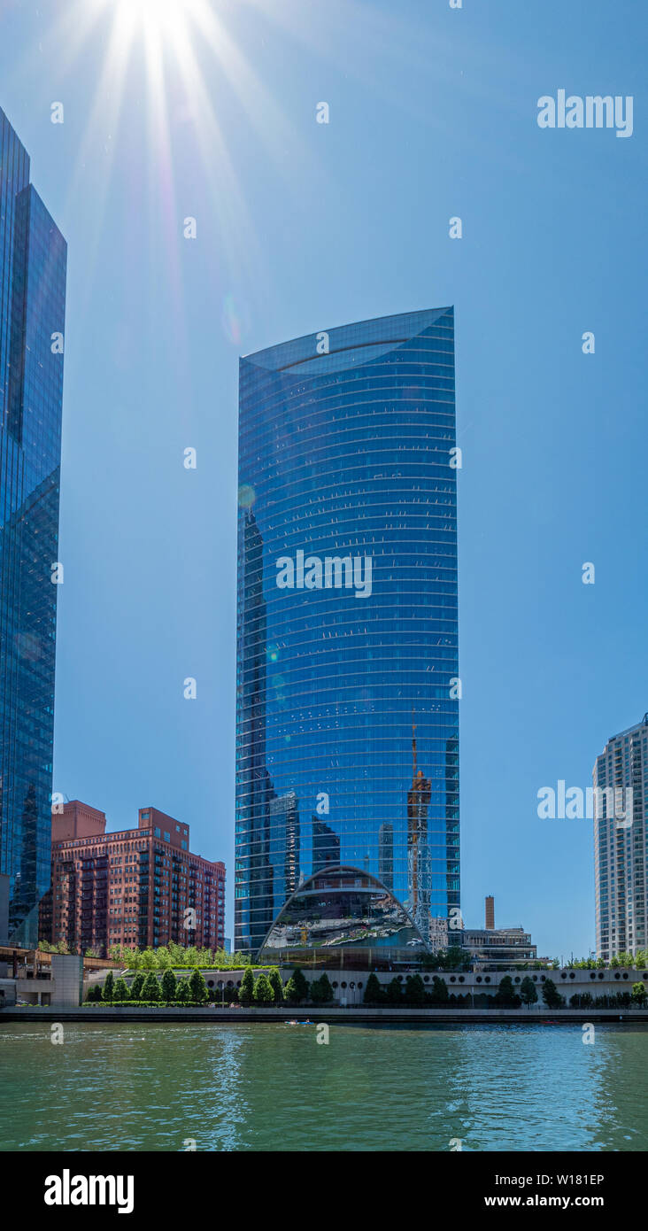 Chicago river sunset usa june hi-res stock photography and images - Alamy