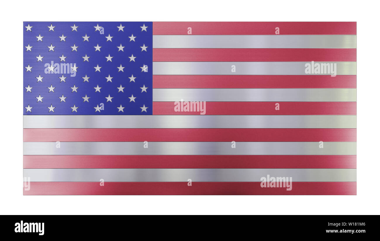 isolated on white cool modern background, isolated USA flag made out of ...