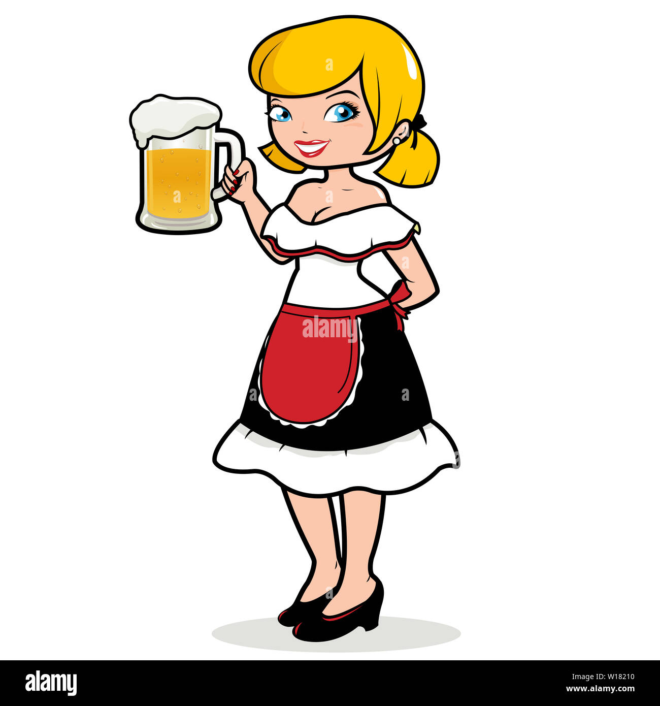 Beer germany waitress Cut Out Stock Images & Pictures - Alamy