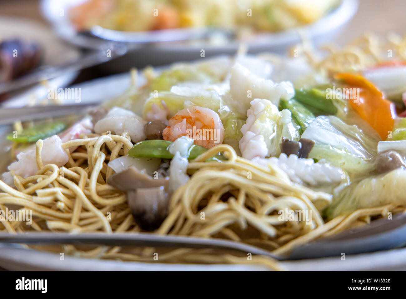 Chinese style seafood noodle,Philippines Stock Photo - Alamy