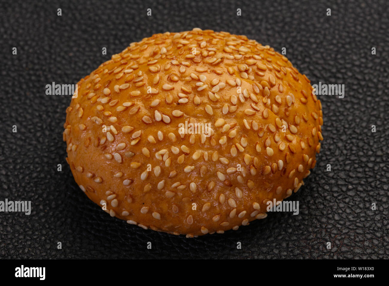 Fresh hot Bun for burger Stock Photo - Alamy
