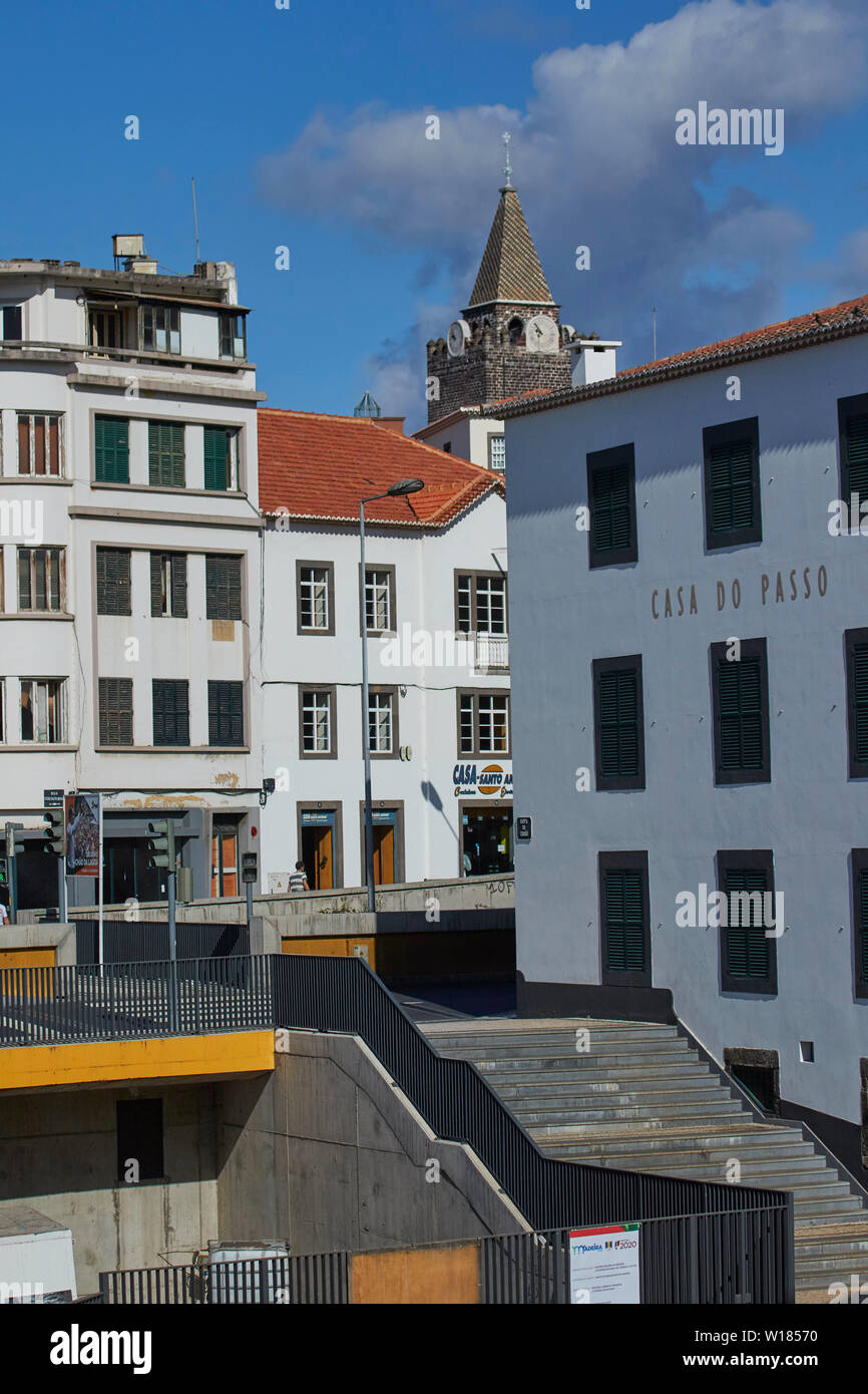Funchal Old Town,Zone velha , architecture. Funchal, Madeira, Portugal ...