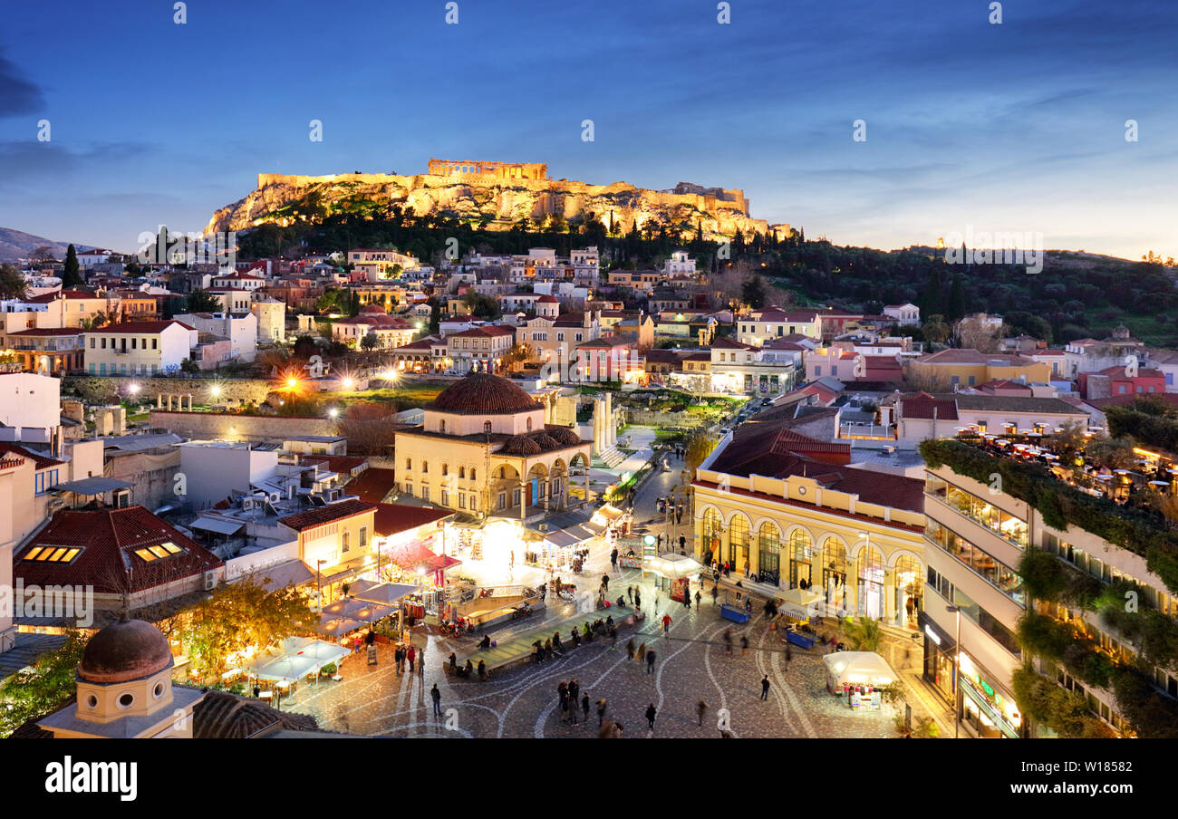 Plaka athens square hi-res stock photography and images - Alamy