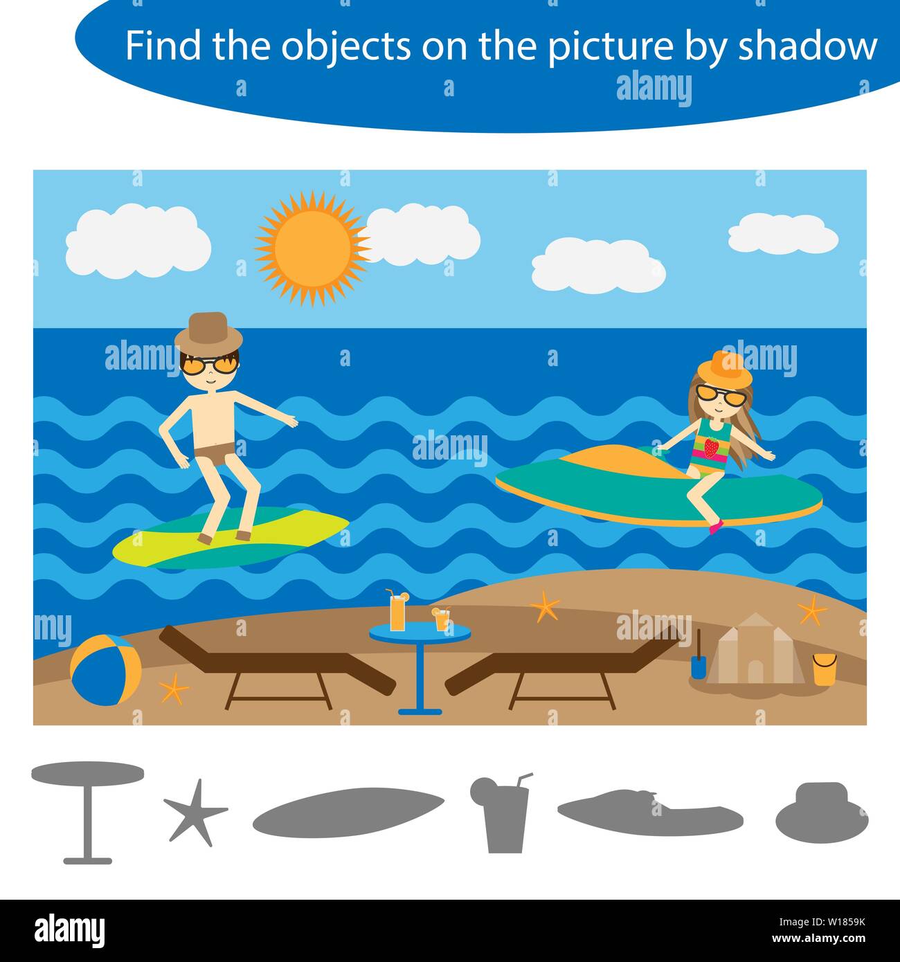 Beach board game Stock Vector Images - Alamy