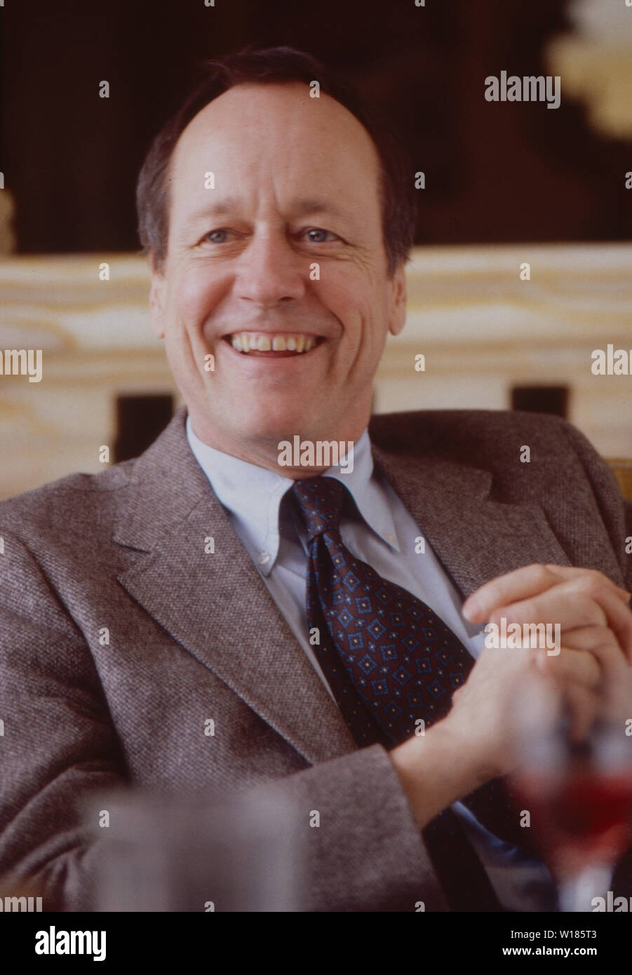 George Roy Hill, amerikanischer Fllmregisseur, bei einem Interview ...