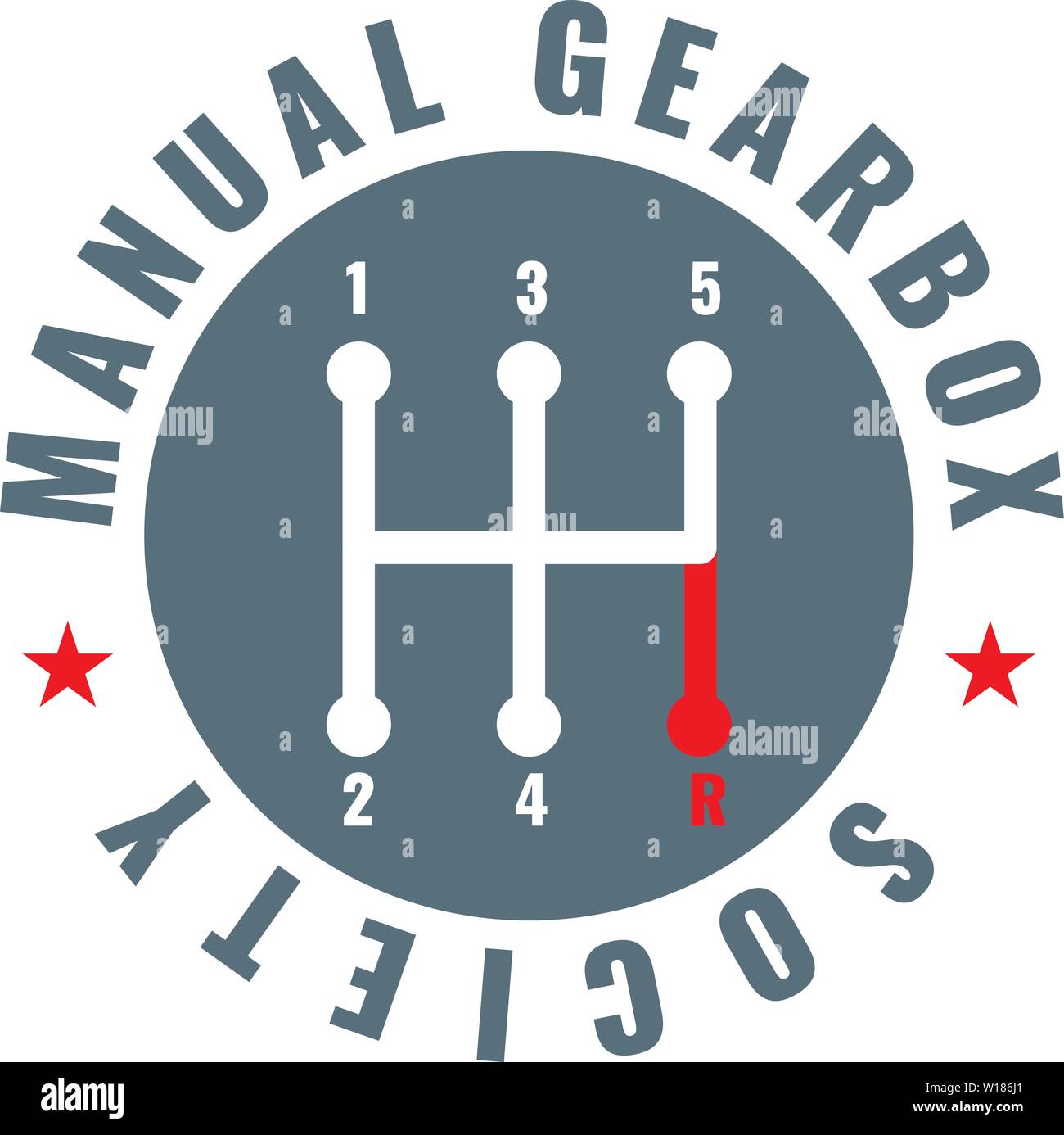 Manual gearbox shift icon. Unique creative design for your t-shirt ...