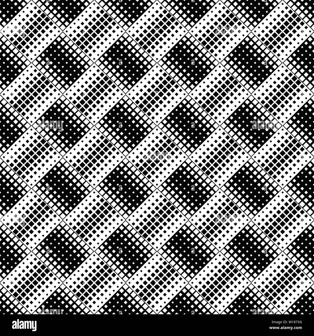 Geometrical monochrome square pattern background - abstract vector graphic design from squares ...