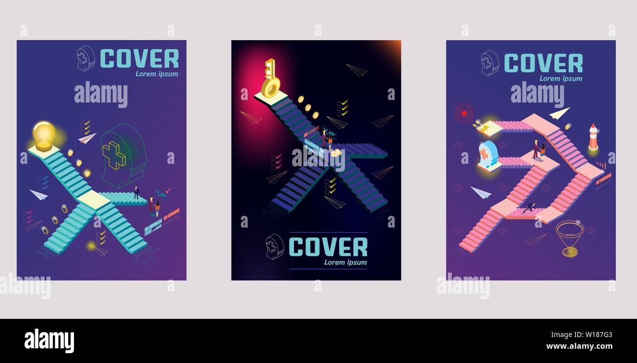 Concept of steps to success and achieving your goal. Staircase 3D ...