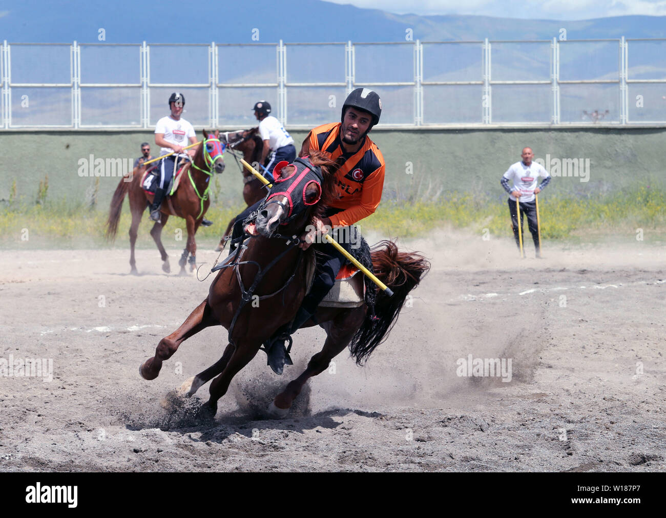Ankara, Turkey. 30th June, 2019. A player takes part in the Turkish ...