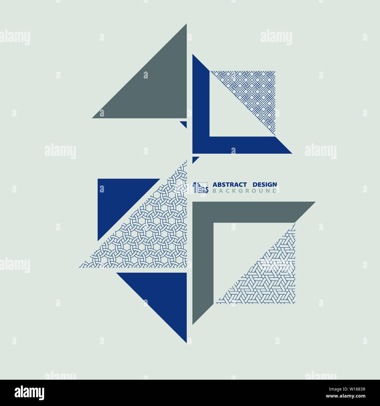 Abstract geometric blue pattern modern decoration design artwork. You ...