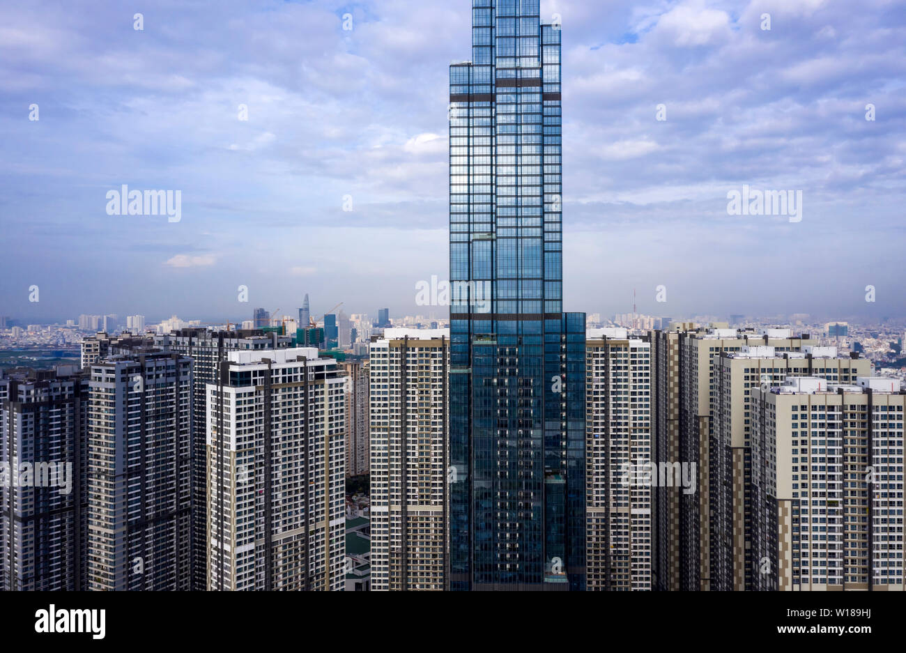 Morning view of High Rise development in Ho Chi Minh City with views of ...