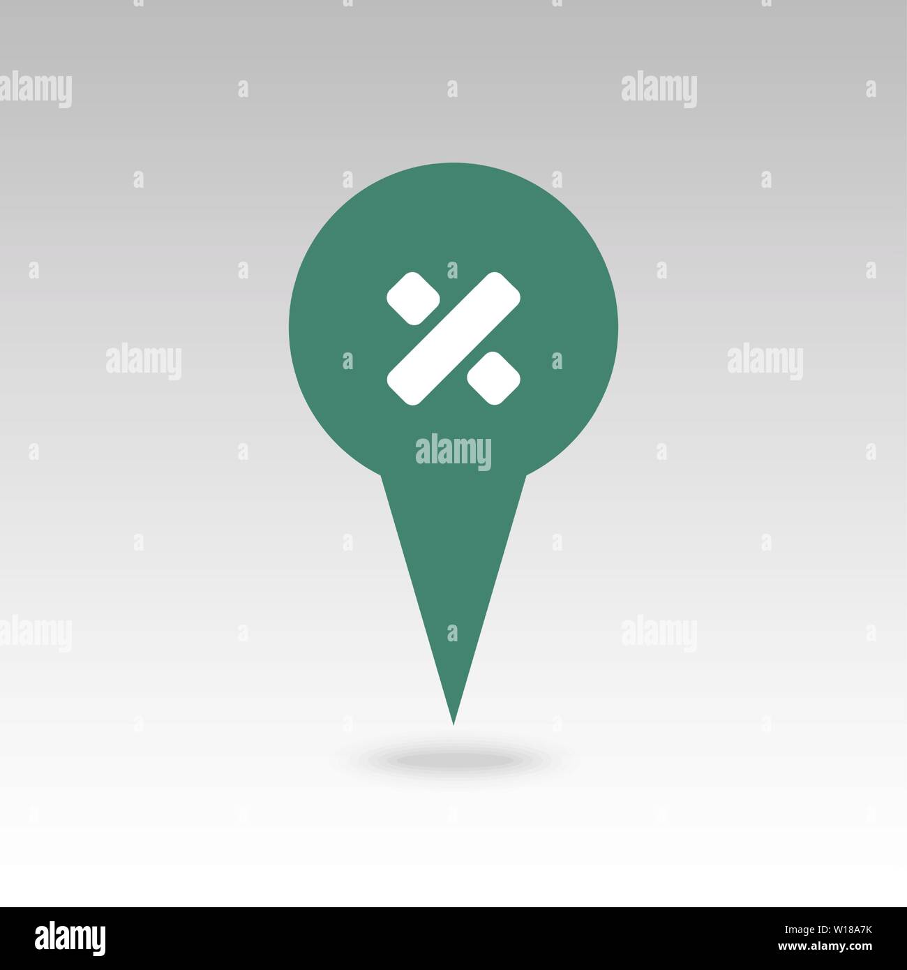 Division pin map icon. Map pointer. Map markers. Destination vector ...