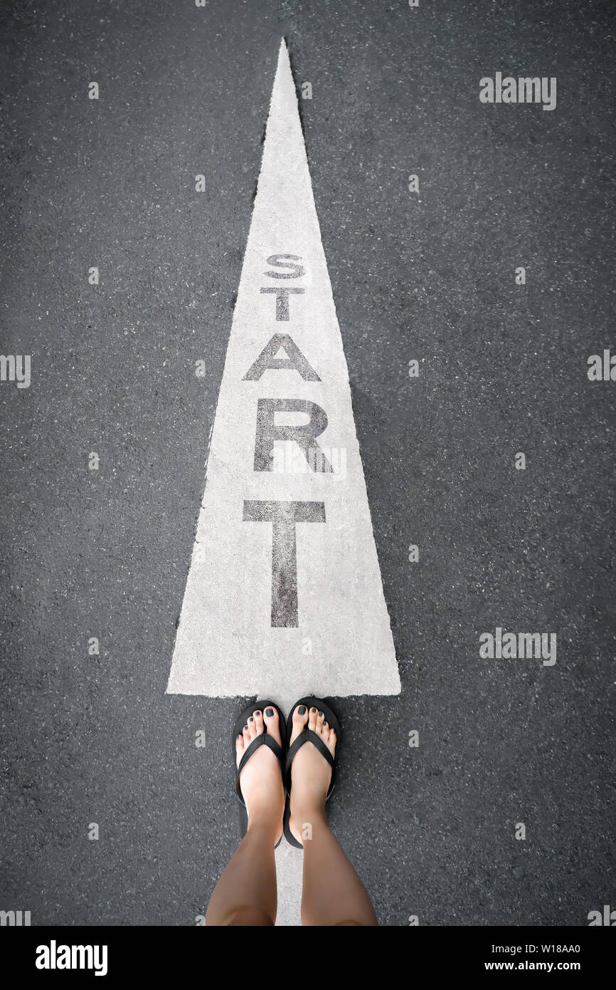 Arrow Road Markings High Resolution Stock Photography and Images - Alamy