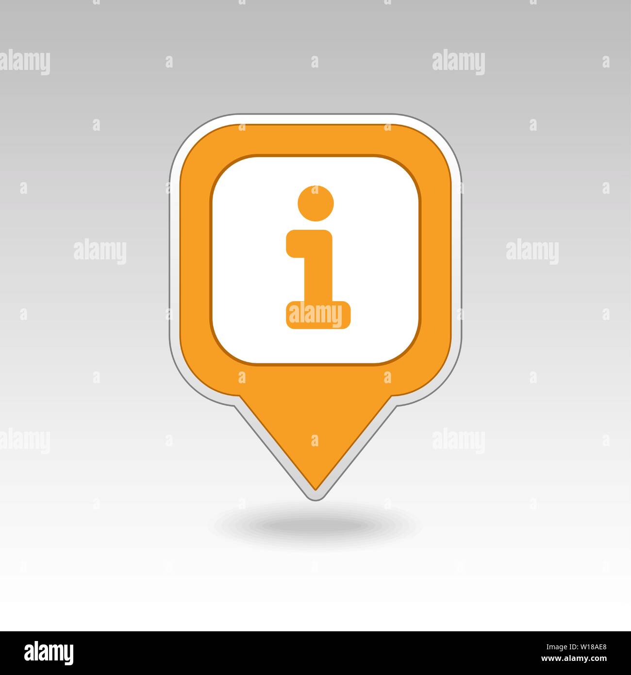 Information pin map icon. Map pointer. Map markers. Destination vector ...