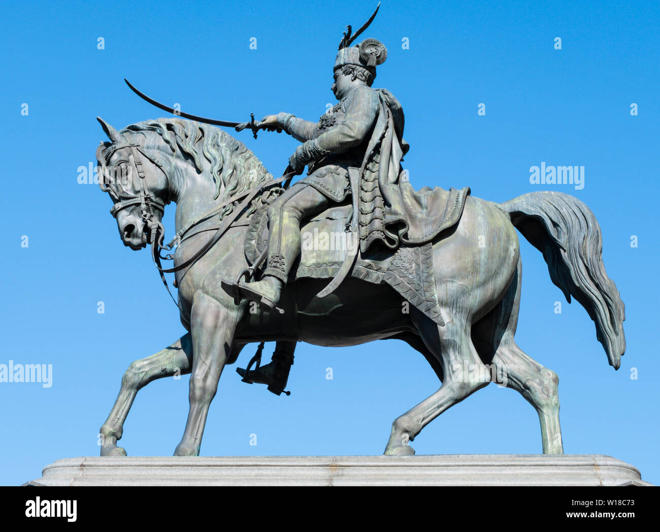 Memorial statue of Ban Josip Jelacic, Trg bana Josipa Jelacica, Zagreb ...
