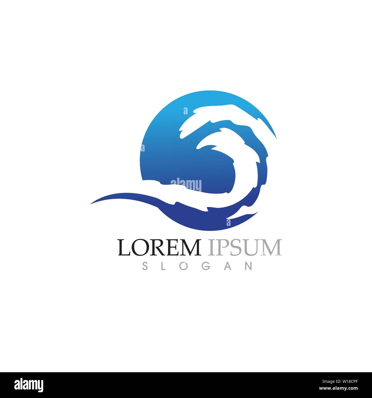 Water wave vector illustration logo Stock Vector Image & Art - Alamy