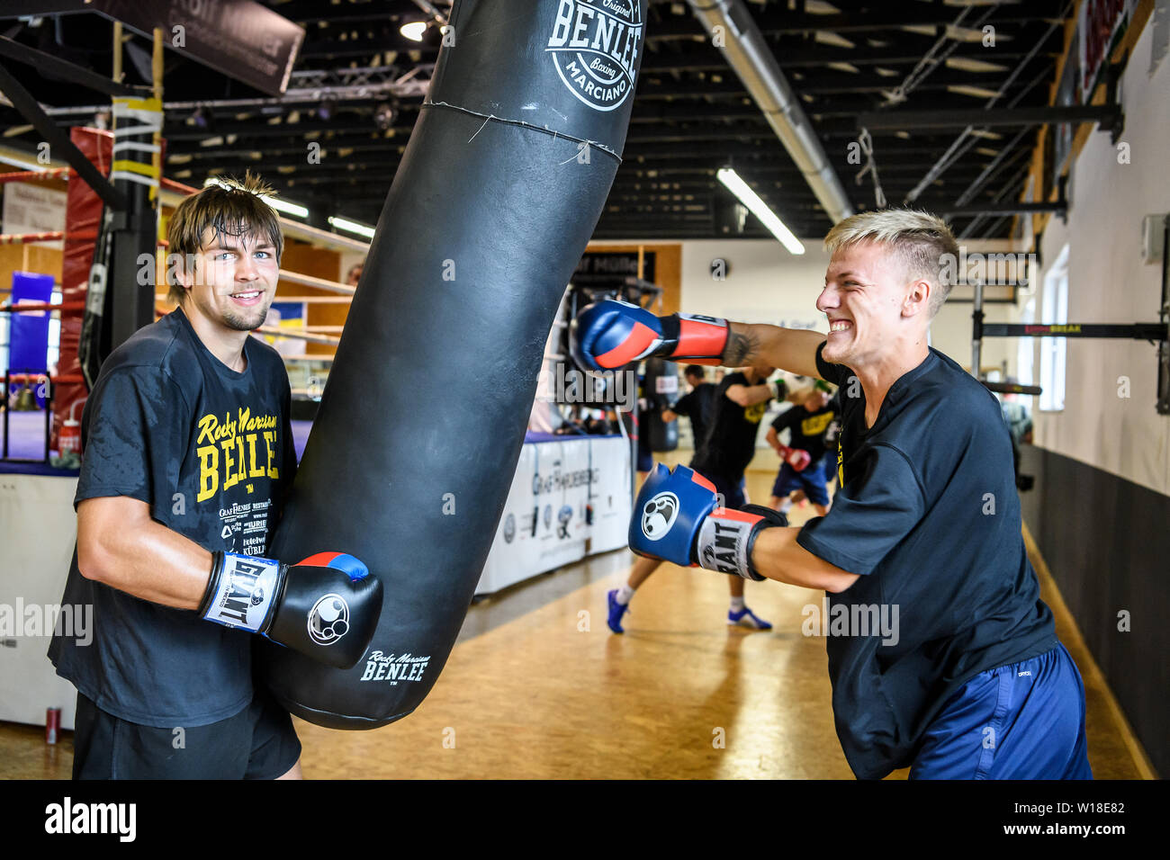 Eggenstein, Deutschland. 01st July, 2019. Vincent Feigenbutz with Tim ...