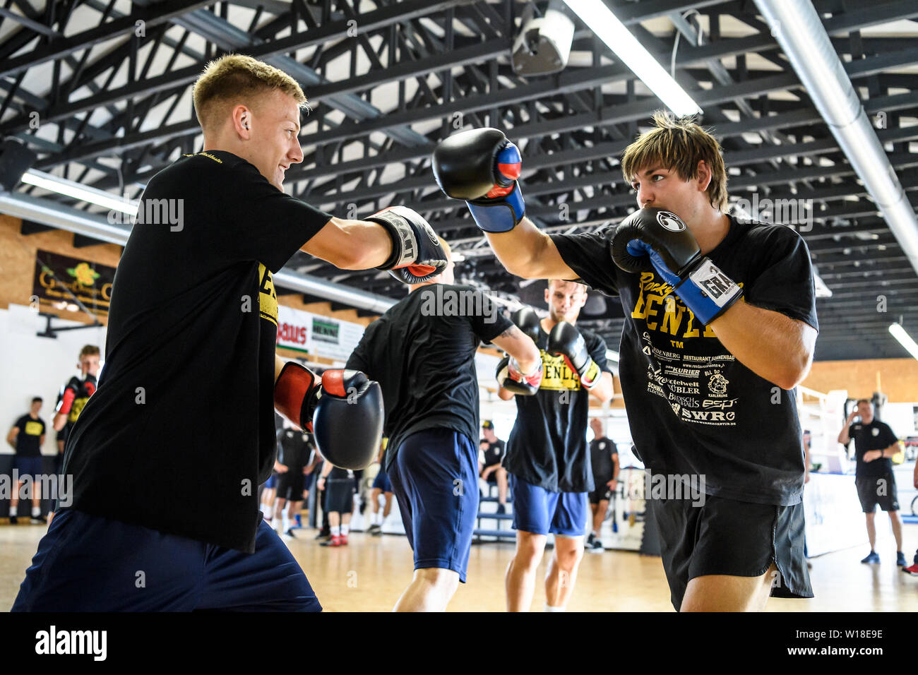 Eggenstein, Deutschland. 01st July, 2019. Vincent Feigenbutz with Tim ...