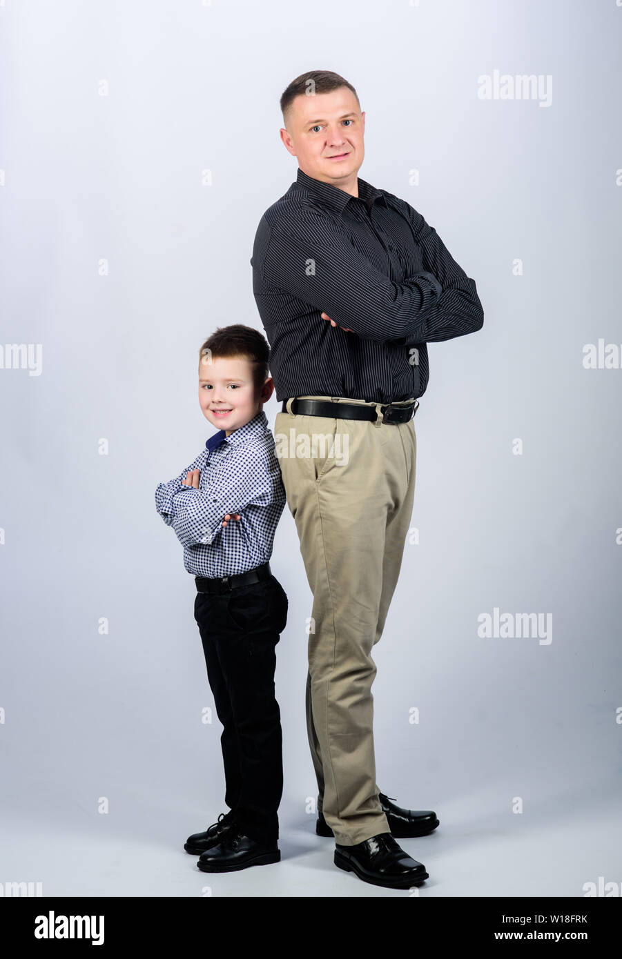 team work. happy child with father. business partner. childhood ...