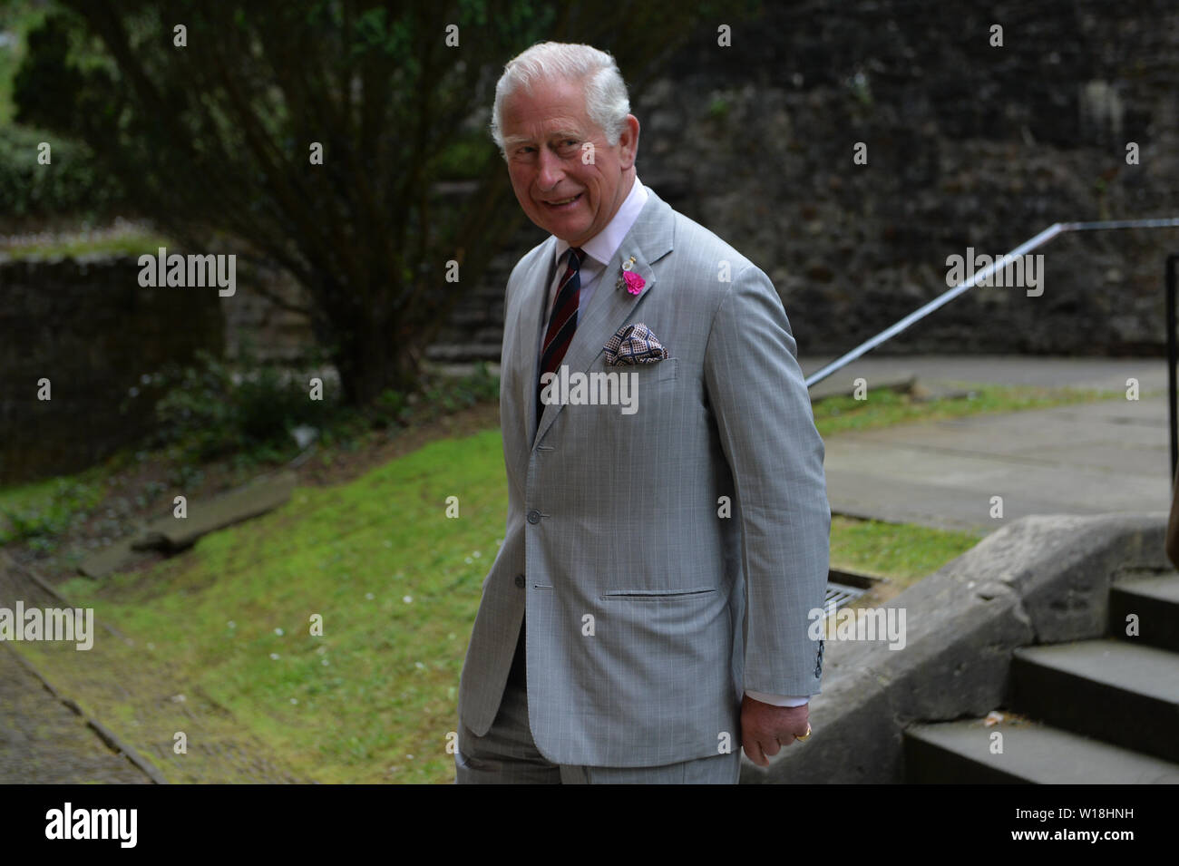 The Prince of Wales during a memorial service in Cardiff to mark the ...