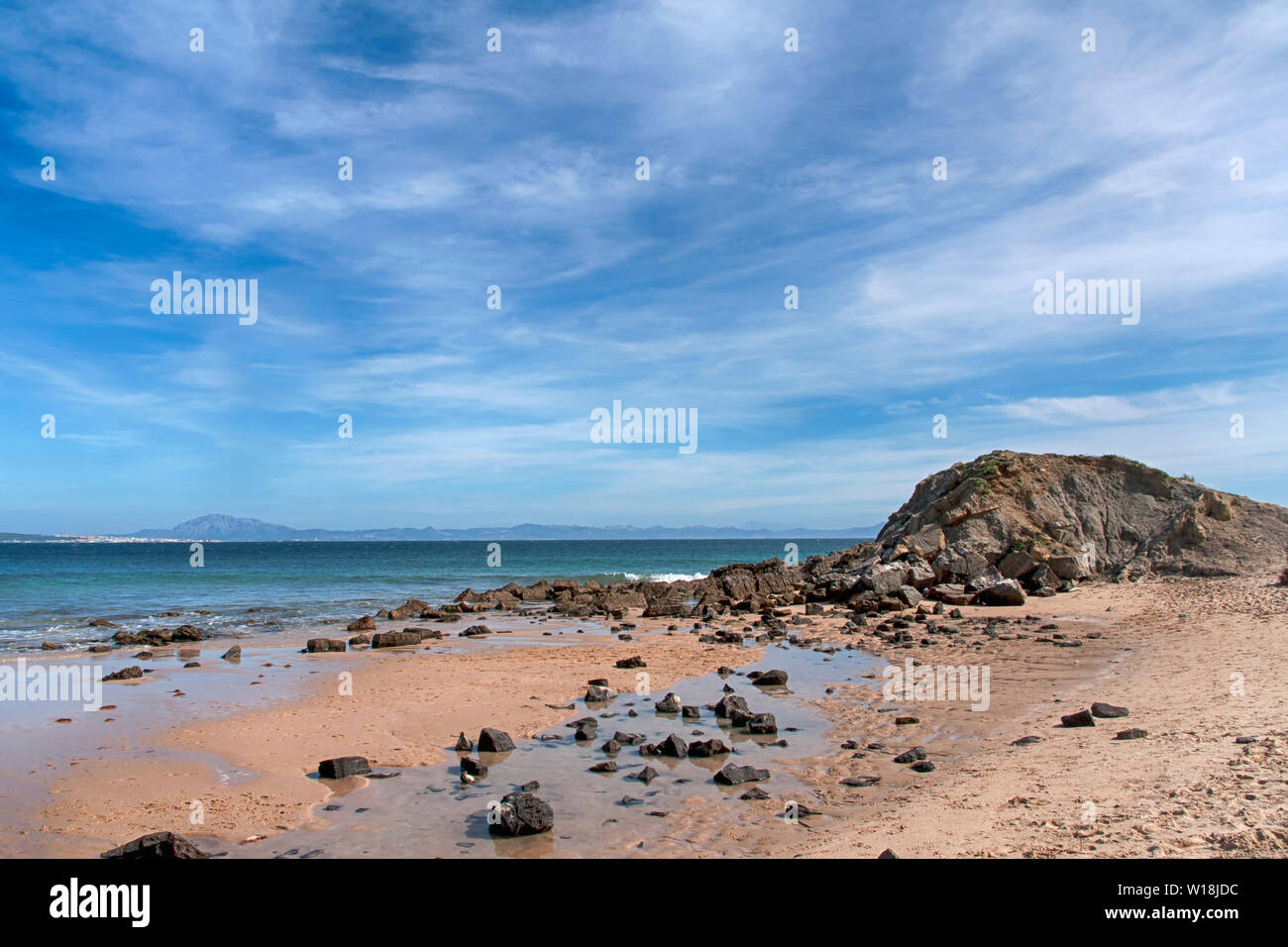 Beautiful virgin beaches of Andalusia, Valdevaqueros in Cadiz province ...