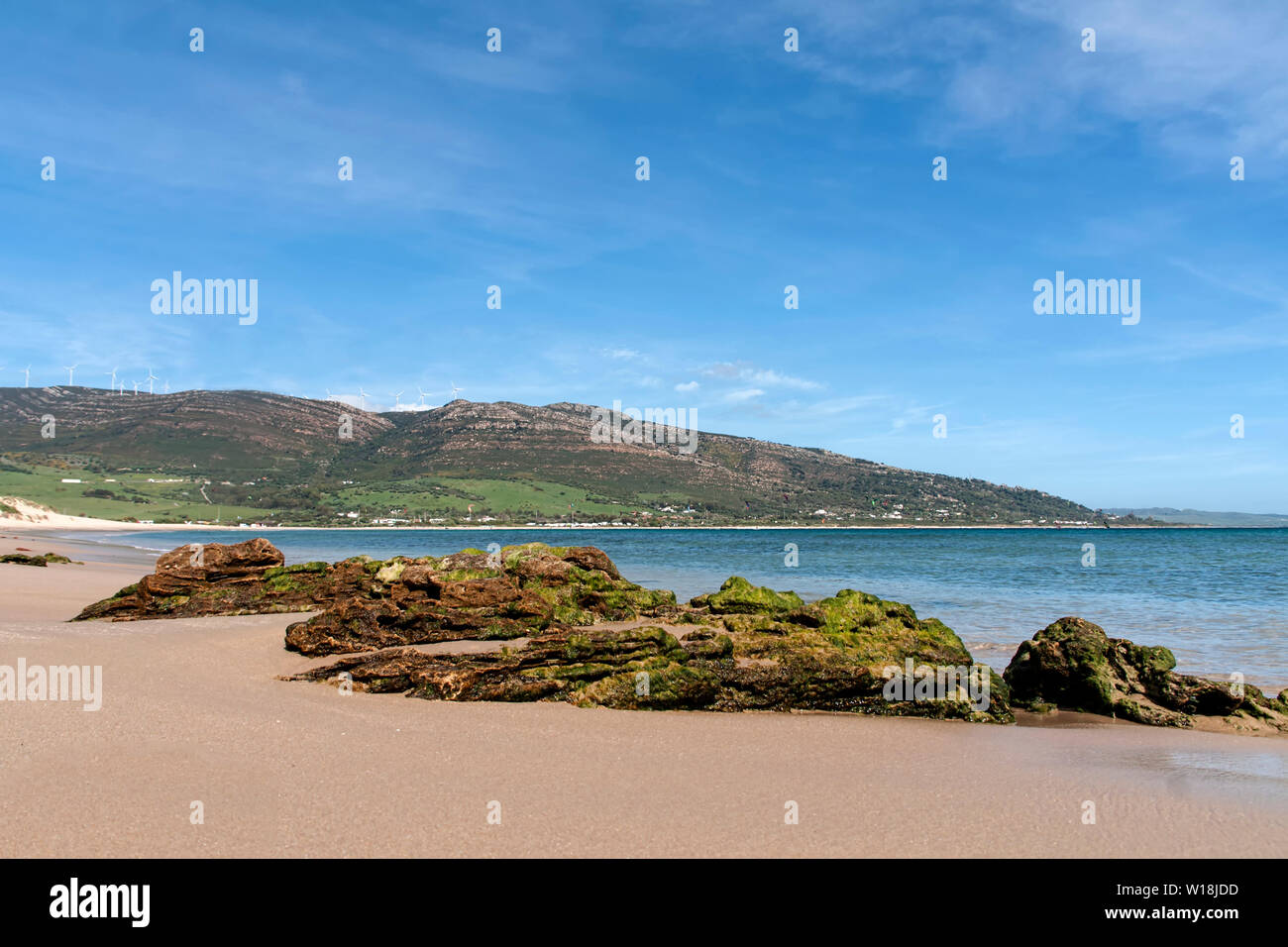 Beautiful virgin beaches of Andalusia, Valdevaqueros in Cadiz province ...
