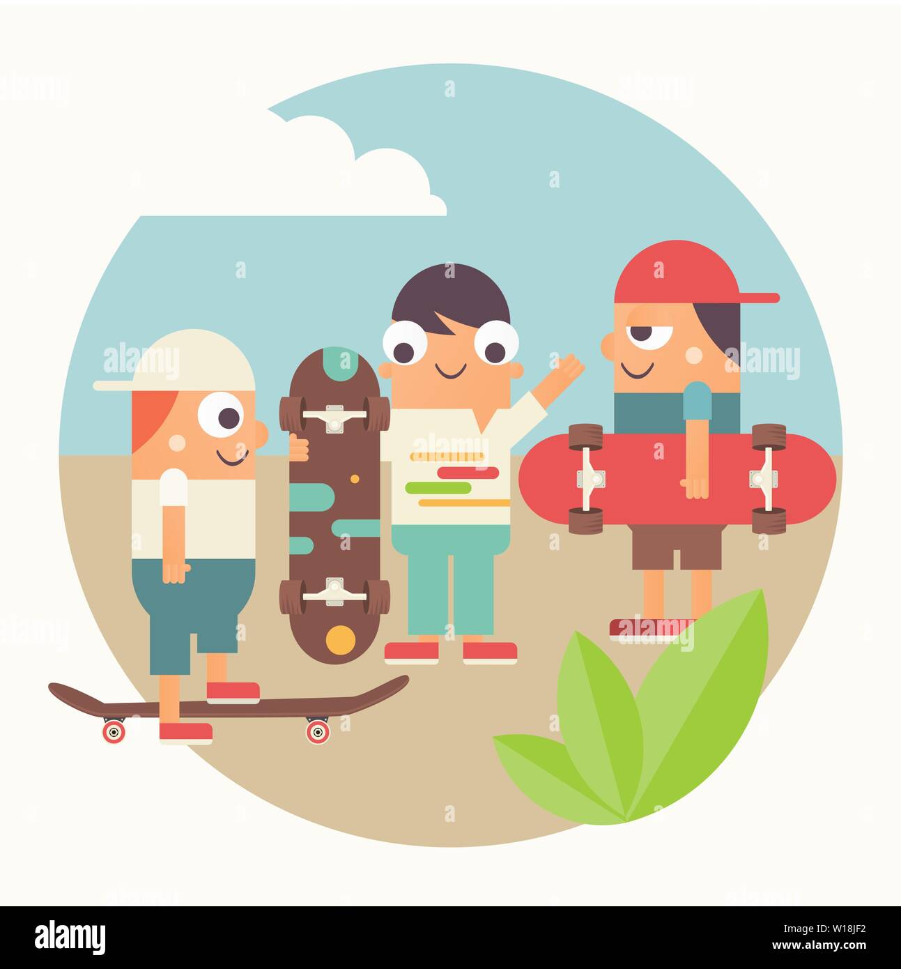 Vintage skateboards Cut Out Stock Images & Pictures - Alamy