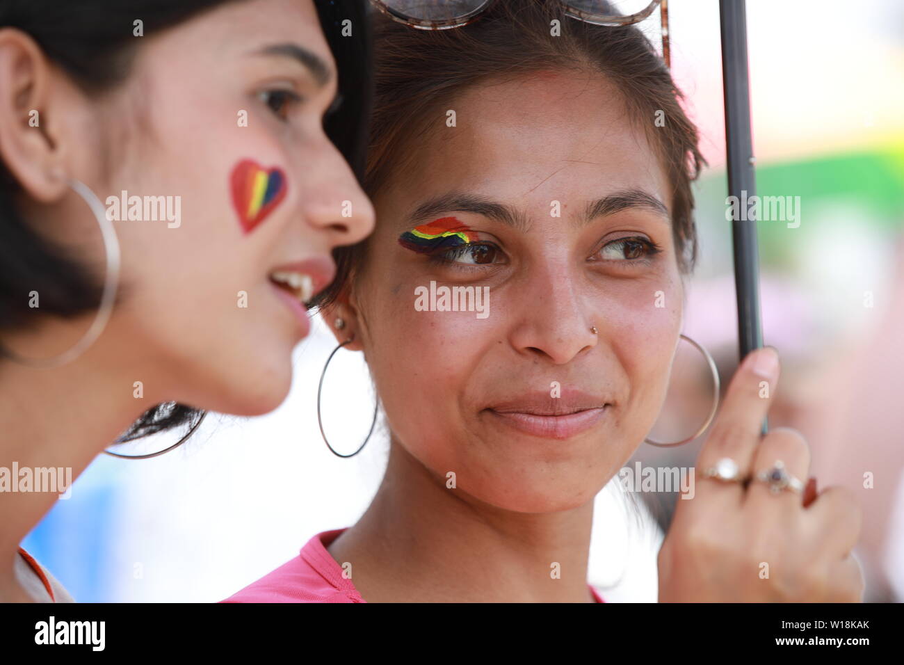 Kathmandu, Nepal, June 29, 2019. Members of the LGBTIQ community take ...