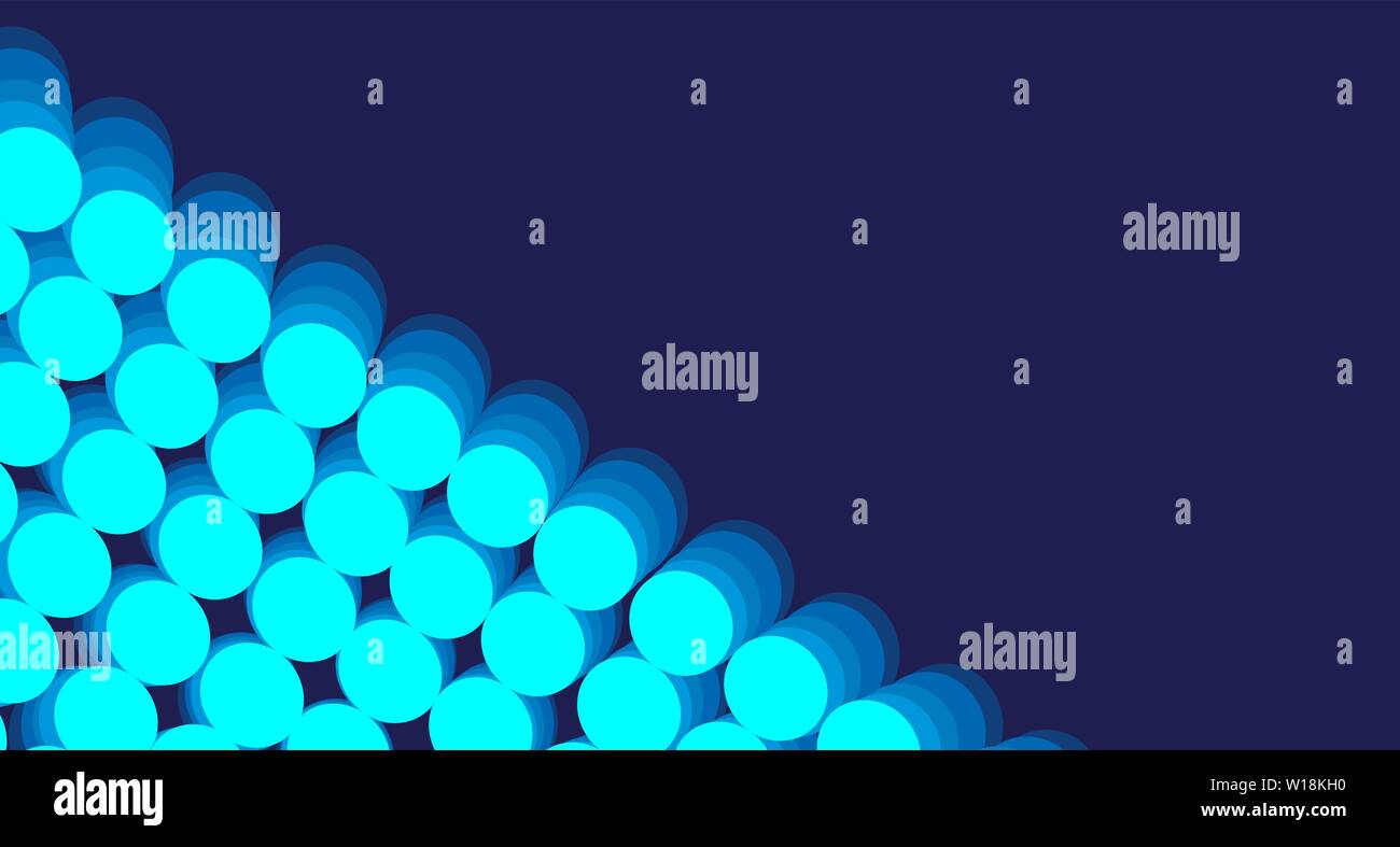 Neon blue circles design Stock Vector Images - Alamy