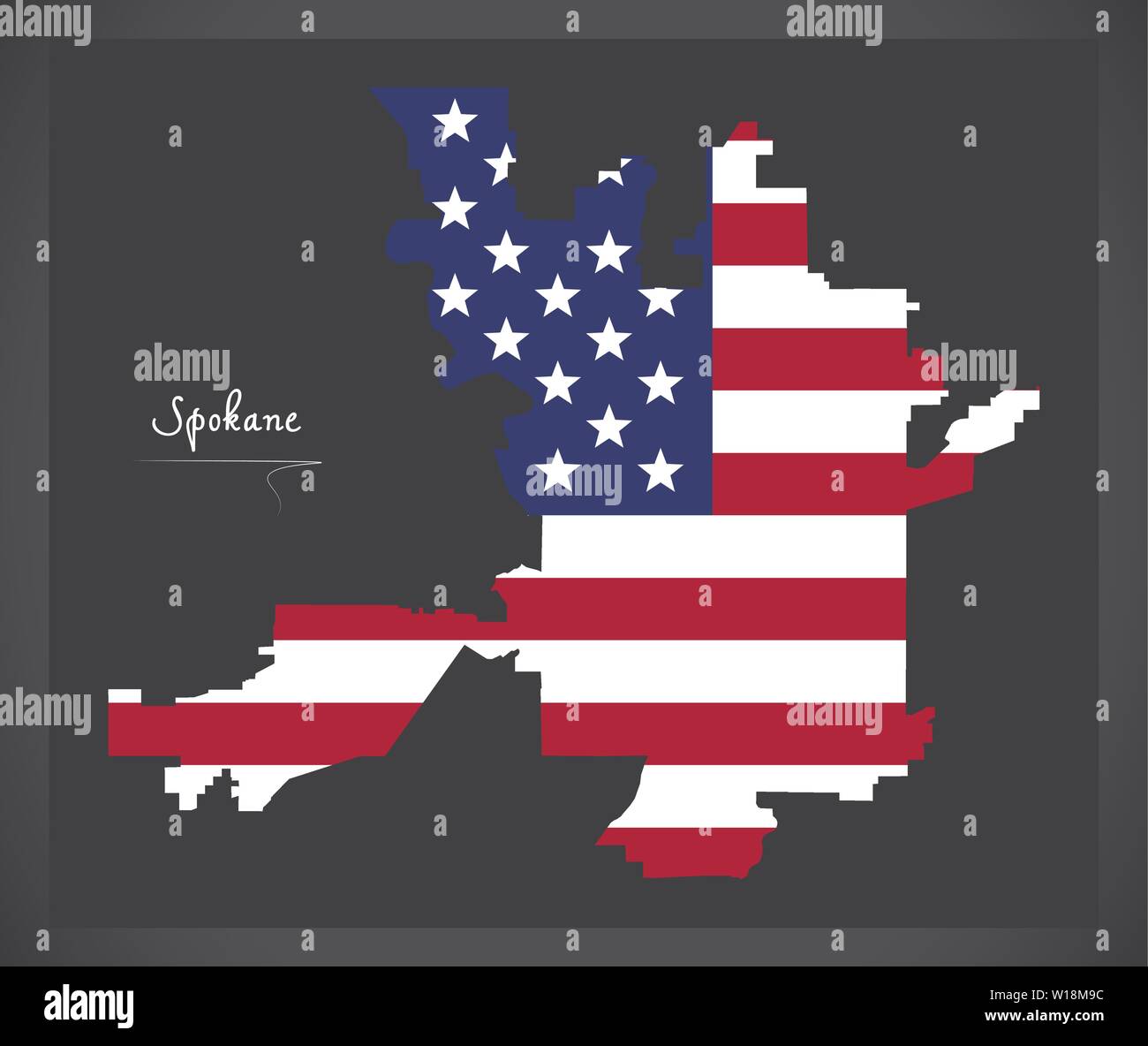 Spokane flag Stock Vector Images - Alamy