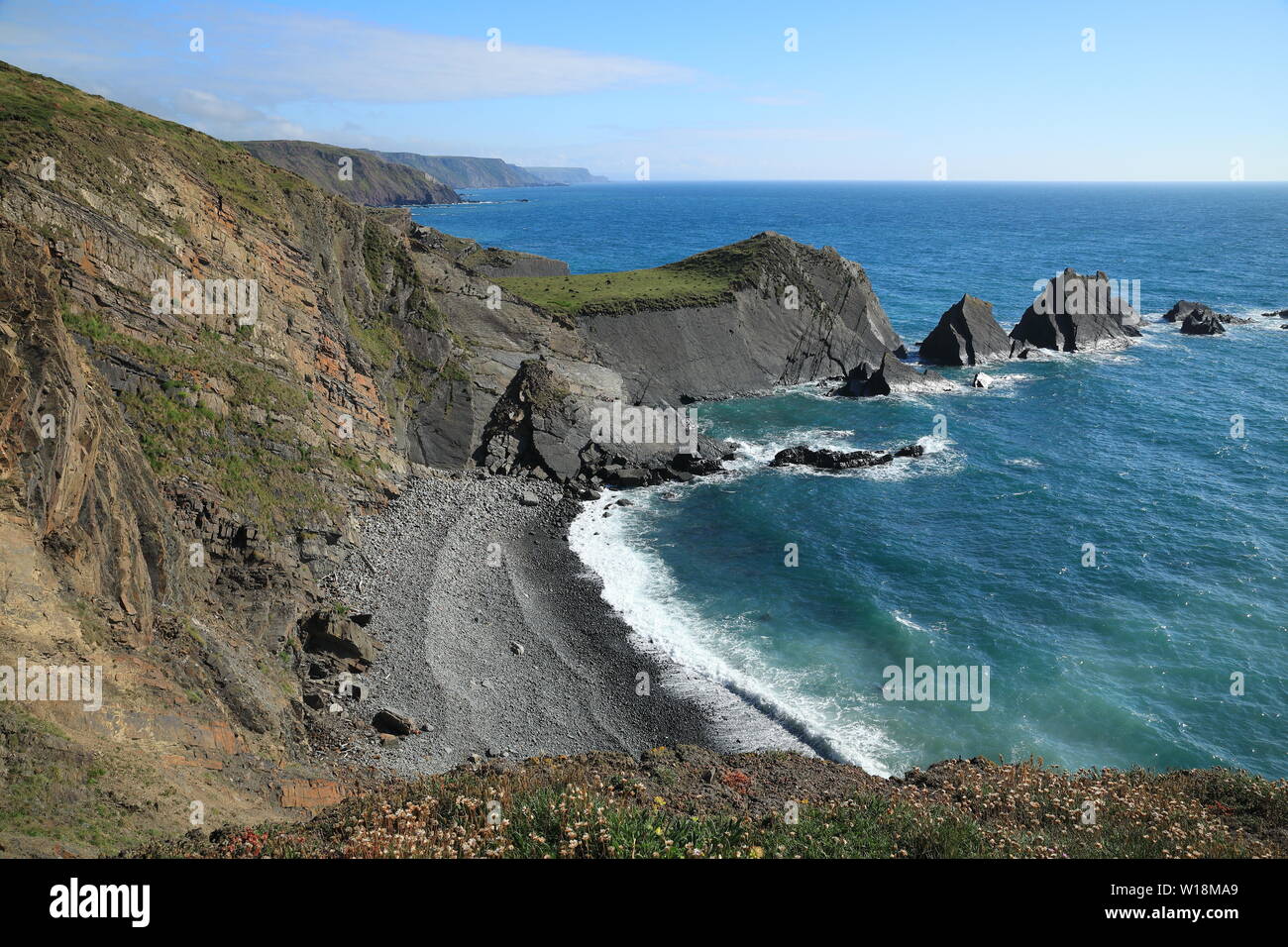 Hartland Quay, North Devon, England, UK Stock Photo - Alamy