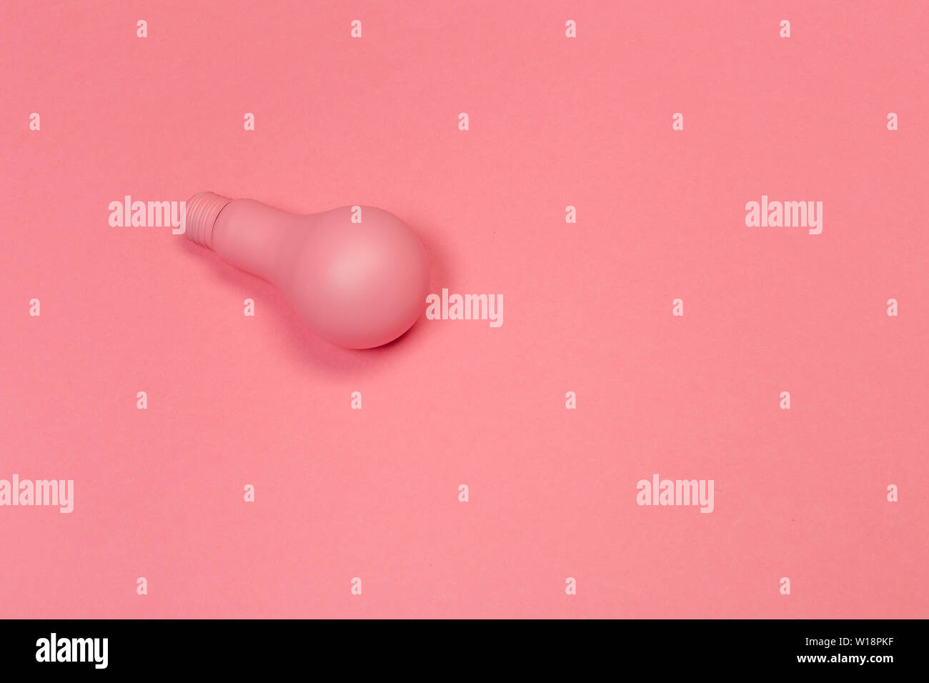 Pink pastel Light bulb Stock Photo - Alamy