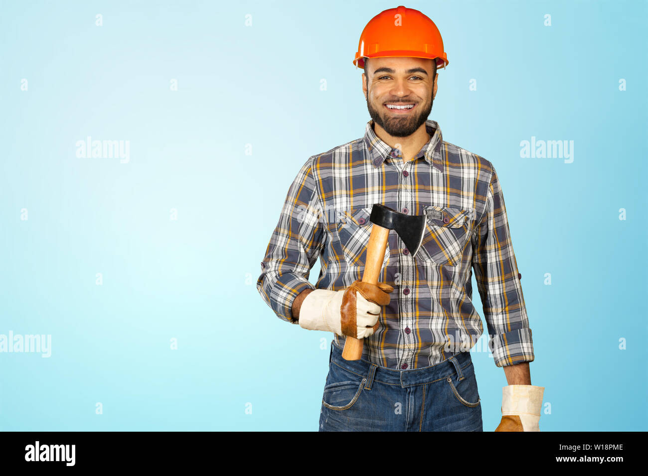 male construction worker Stock Photo - Alamy